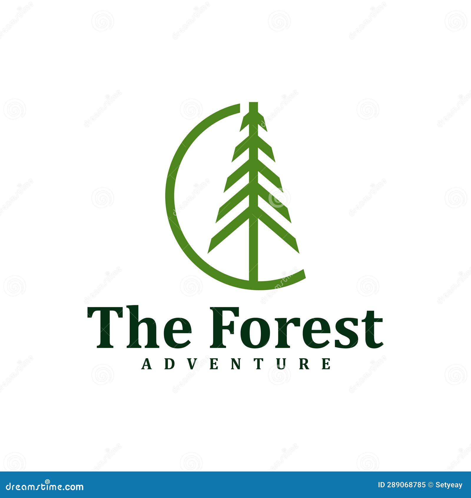 Forest Logo Design Template. Creative Pine Logo Vector Illustration ...