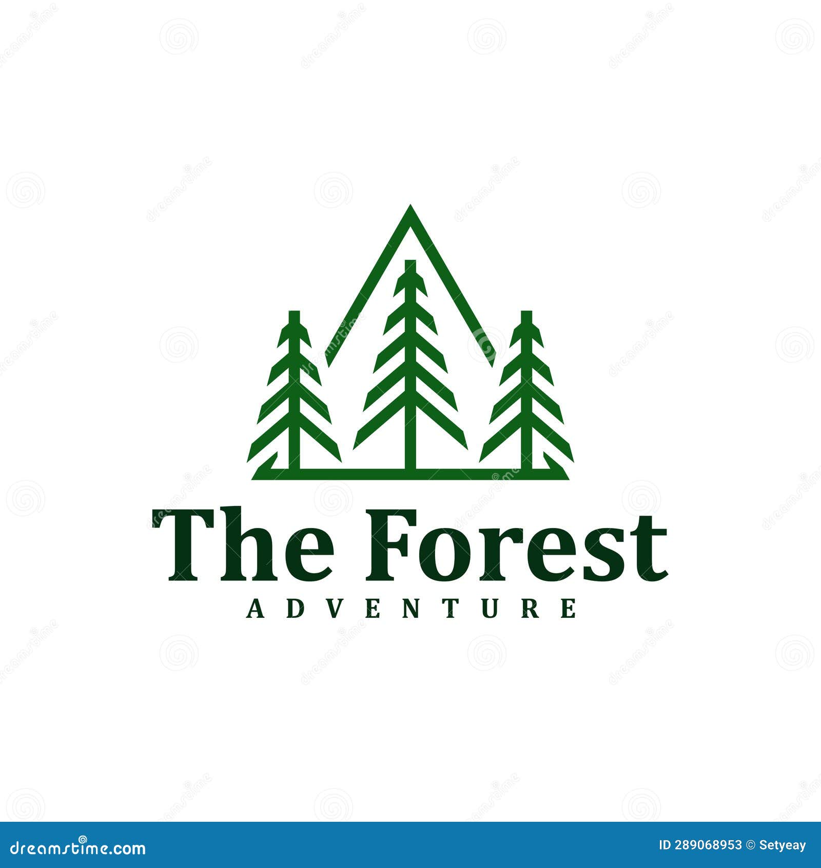 Forest Logo Design Template. Creative Pine Logo Vector Illustration ...