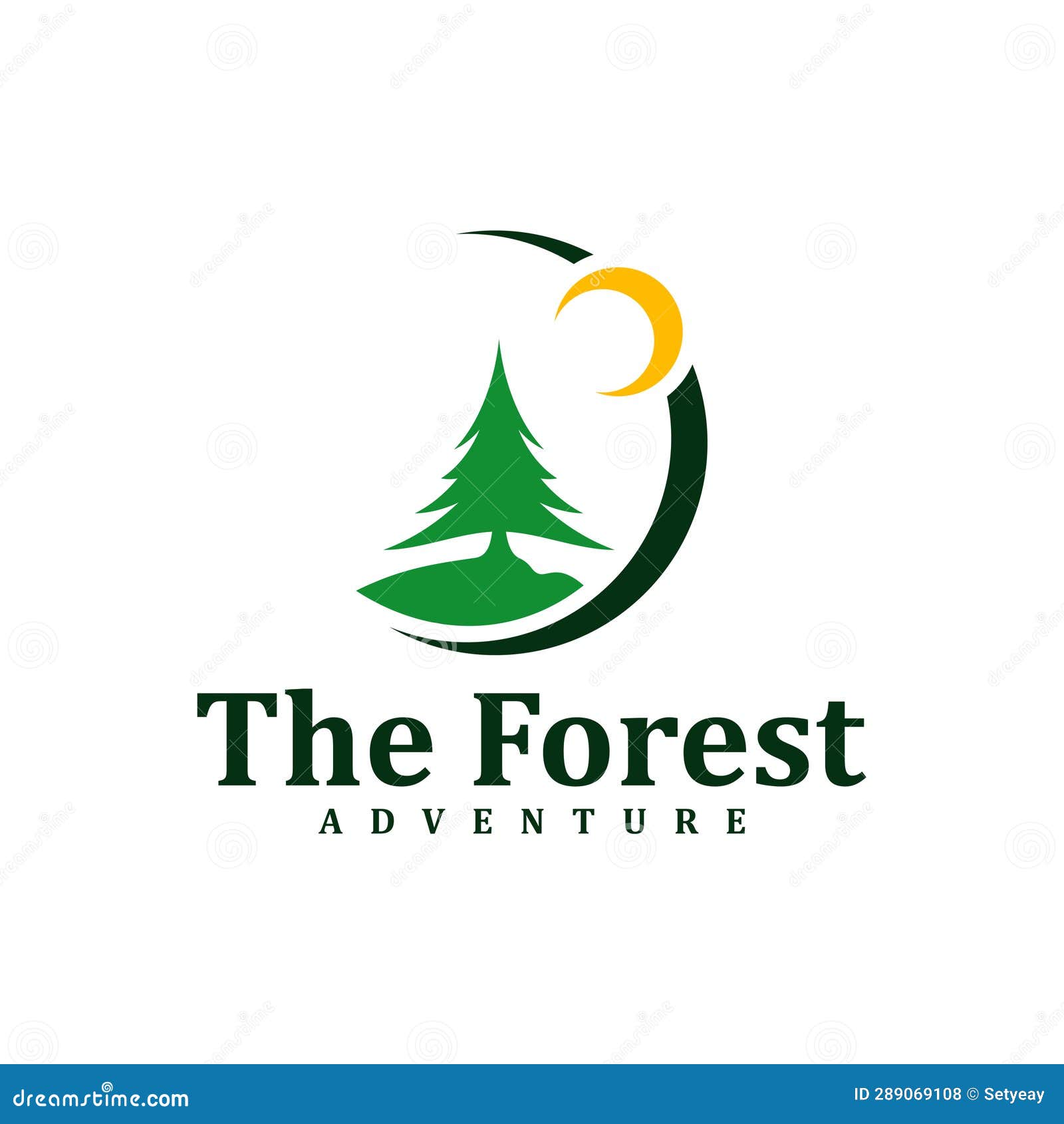 Forest Logo Design Template. Creative Pine Logo Vector Illustration ...