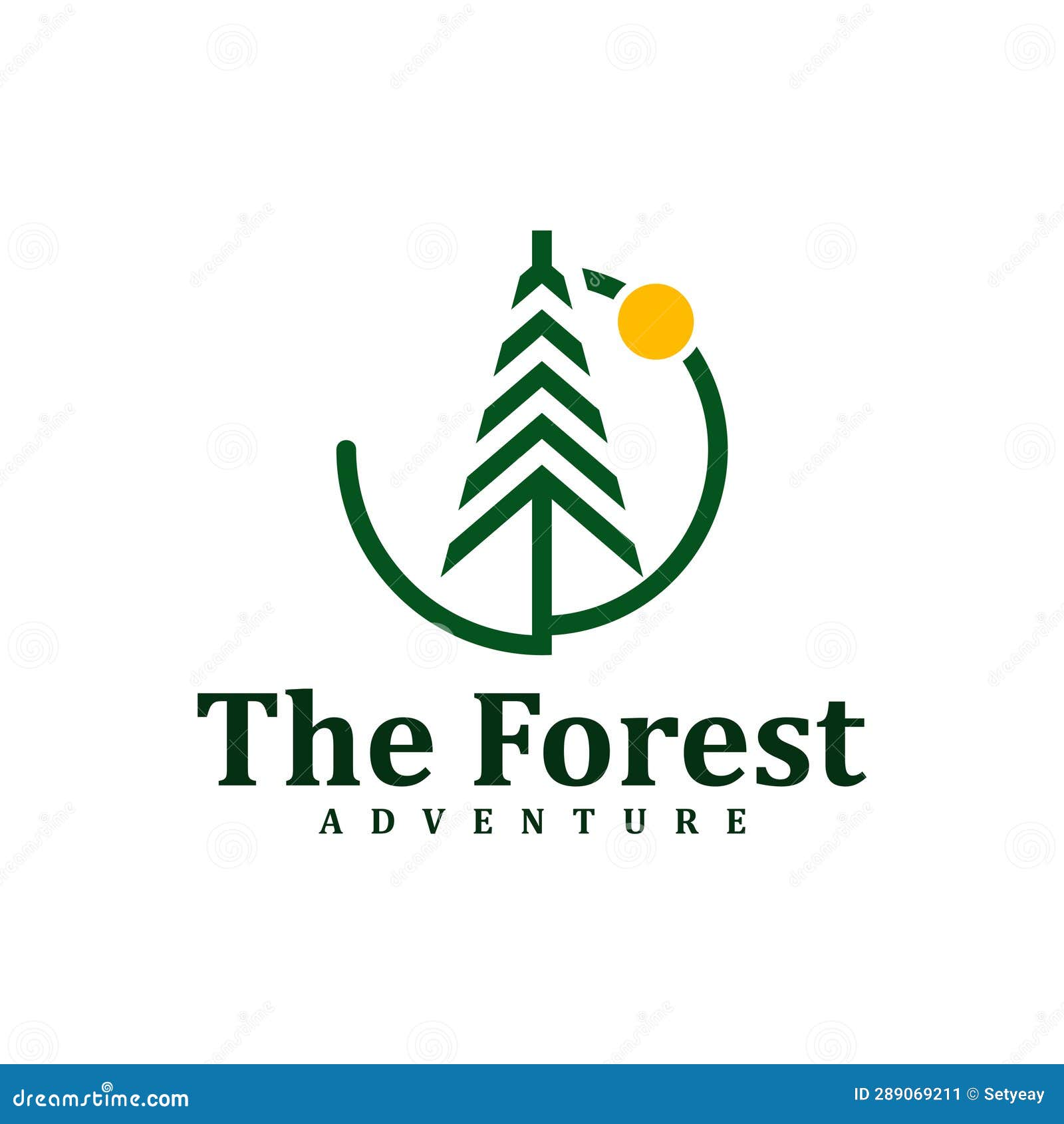 Forest Logo Design Template. Creative Pine Logo Vector Illustration ...
