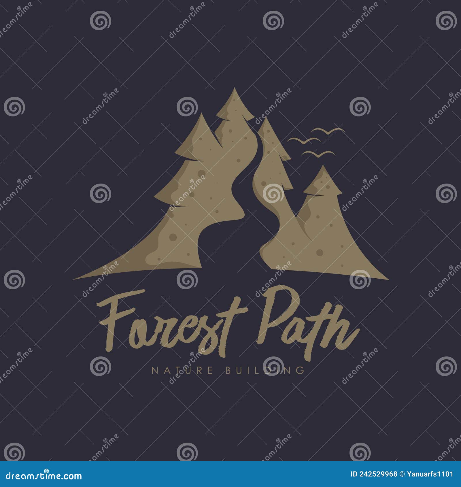 Forest Logo Design Template Vector Stock Vector - Illustration of logos ...