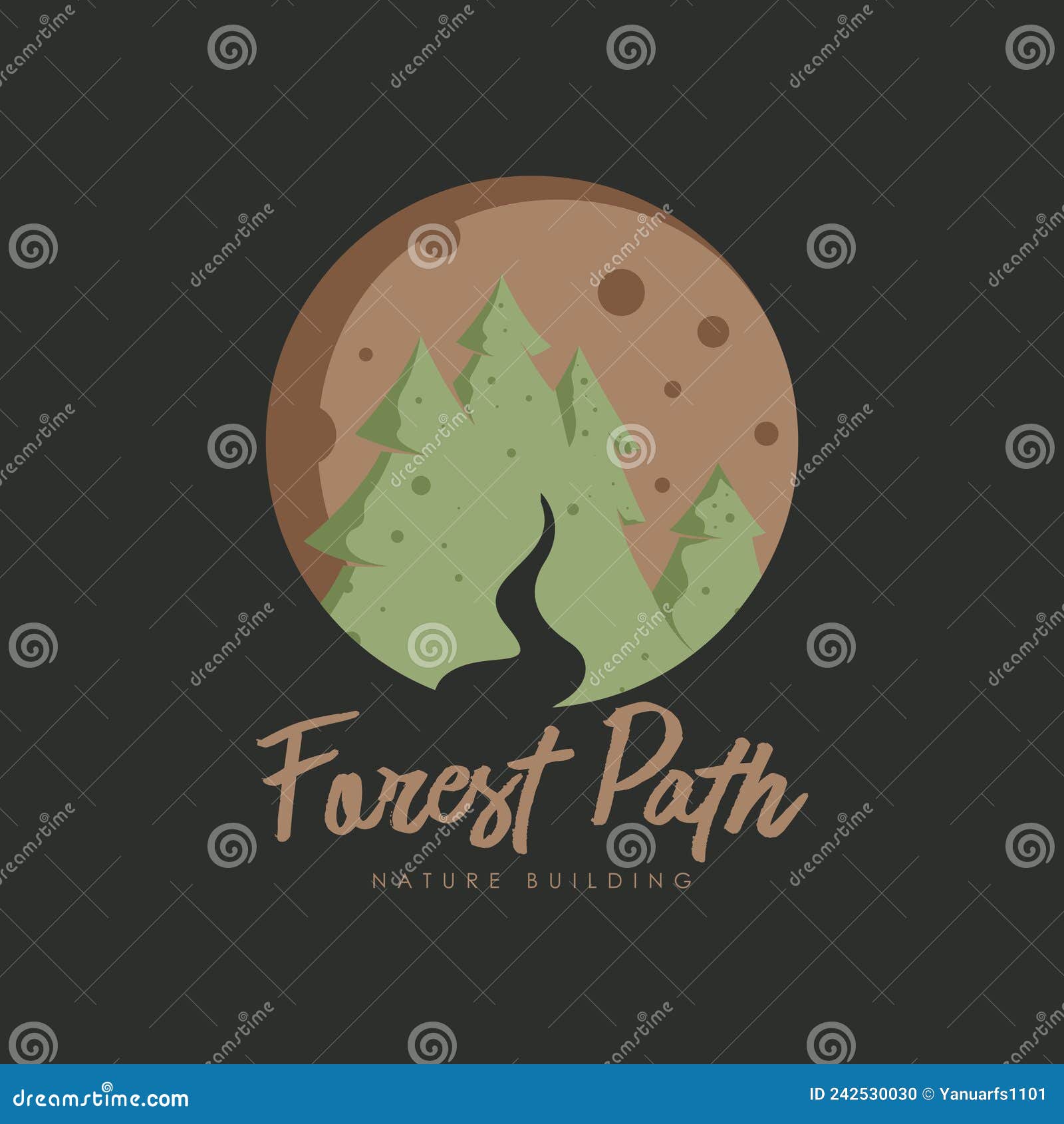 Forest Logo Design Template Vector Stock Vector - Illustration of leaf ...