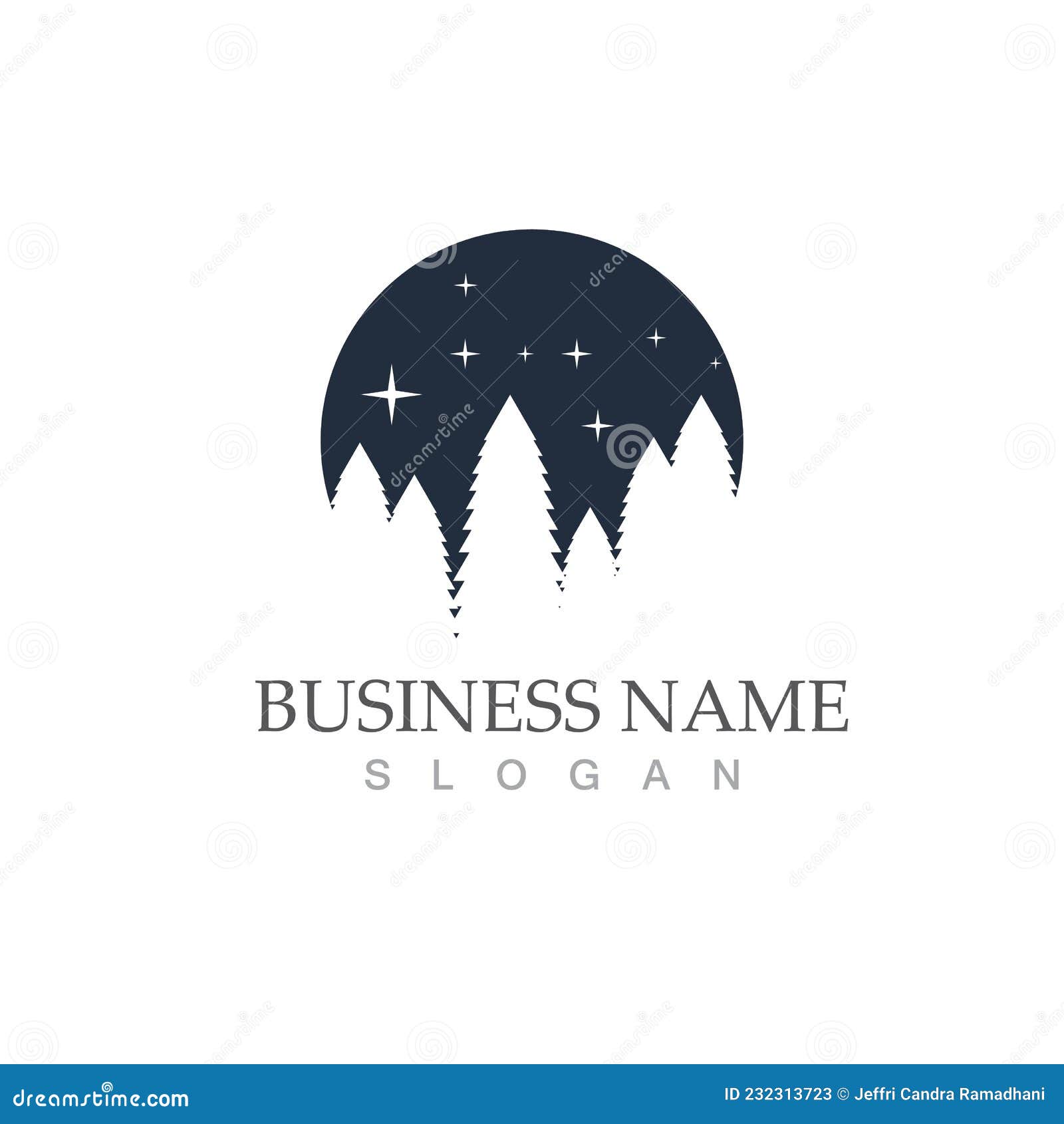 Forest Logo Vector Illustration Stock Vector - Illustration of logo ...