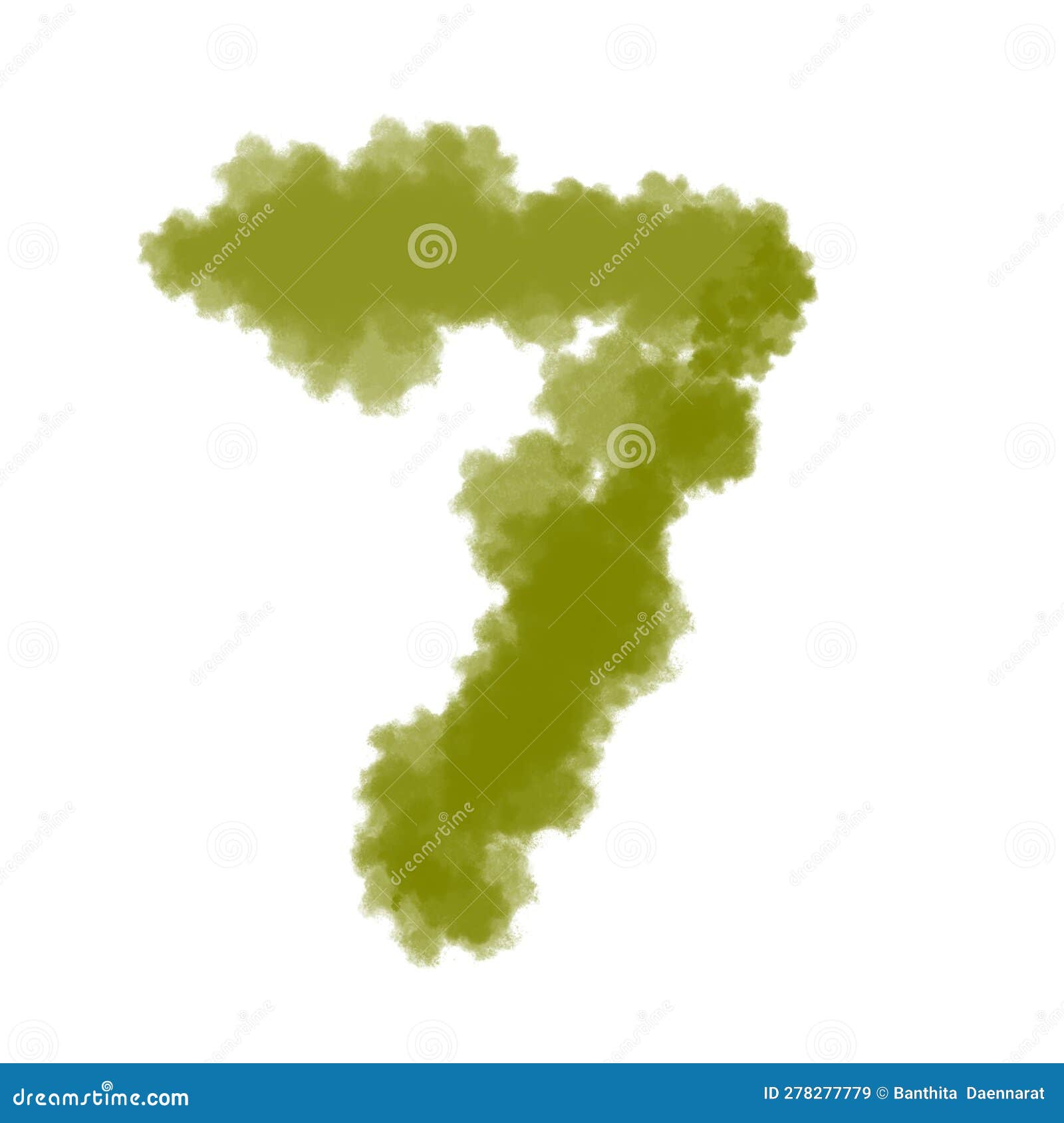 Forest numbers green 7 stock illustration. Illustration of tree - 278277779