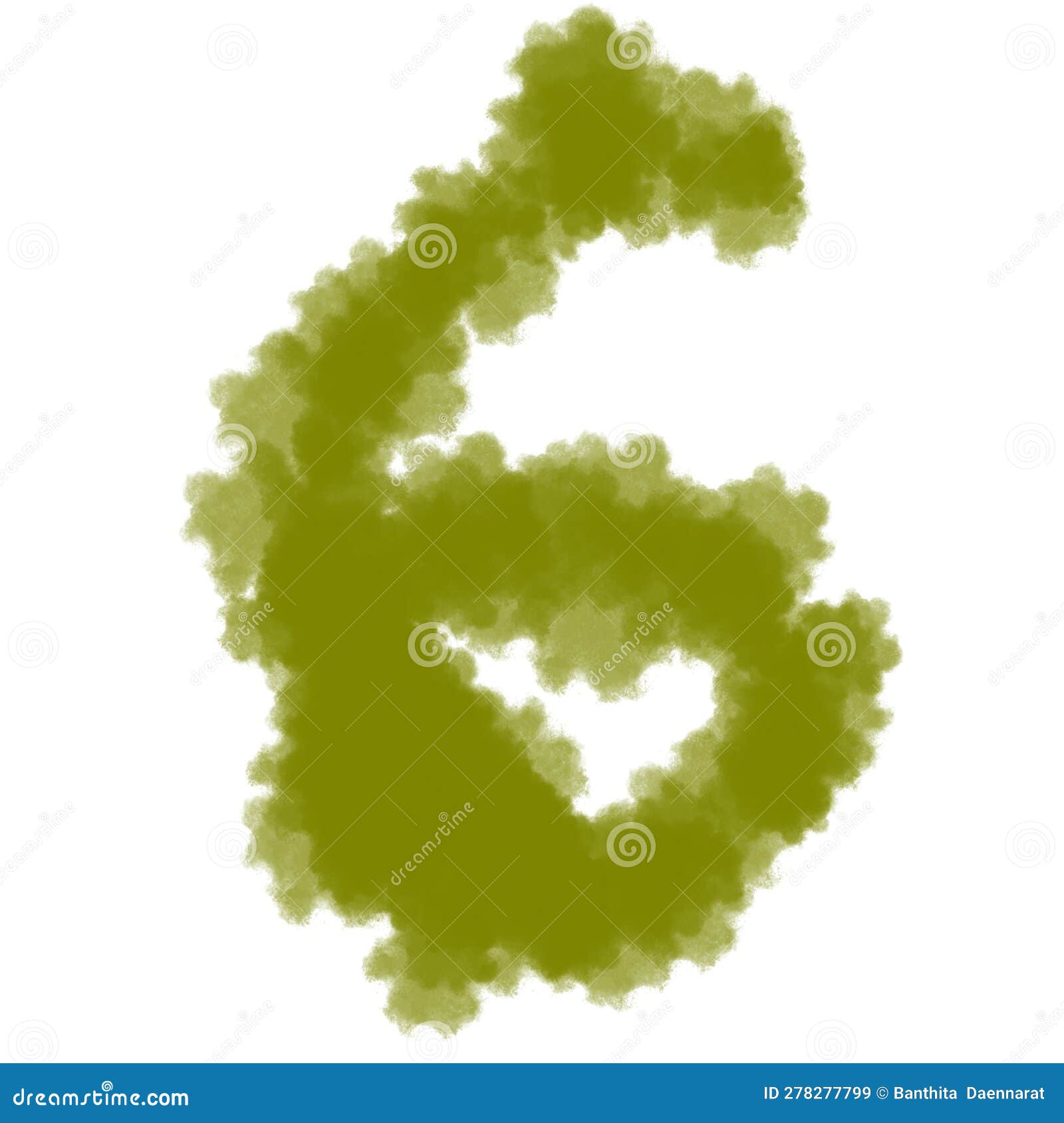 Forest numbers green 6 stock illustration. Illustration of circle ...
