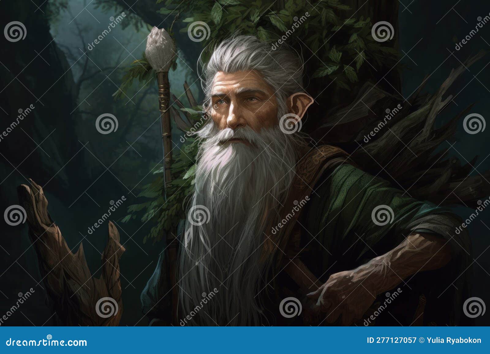 Forest Old Druid. Generate Ai Stock Illustration - Illustration of ... Forest Old Druid. Generate Ai Stock Illustration - Illustration of ...