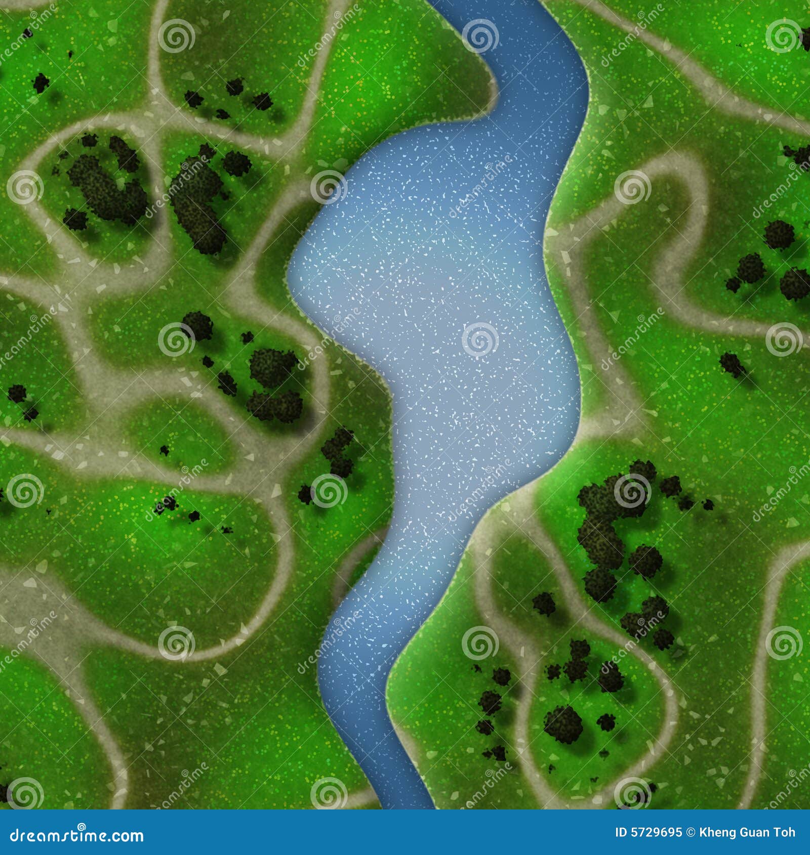 Forest overhead stock illustration. Illustration of scenery - 5729695