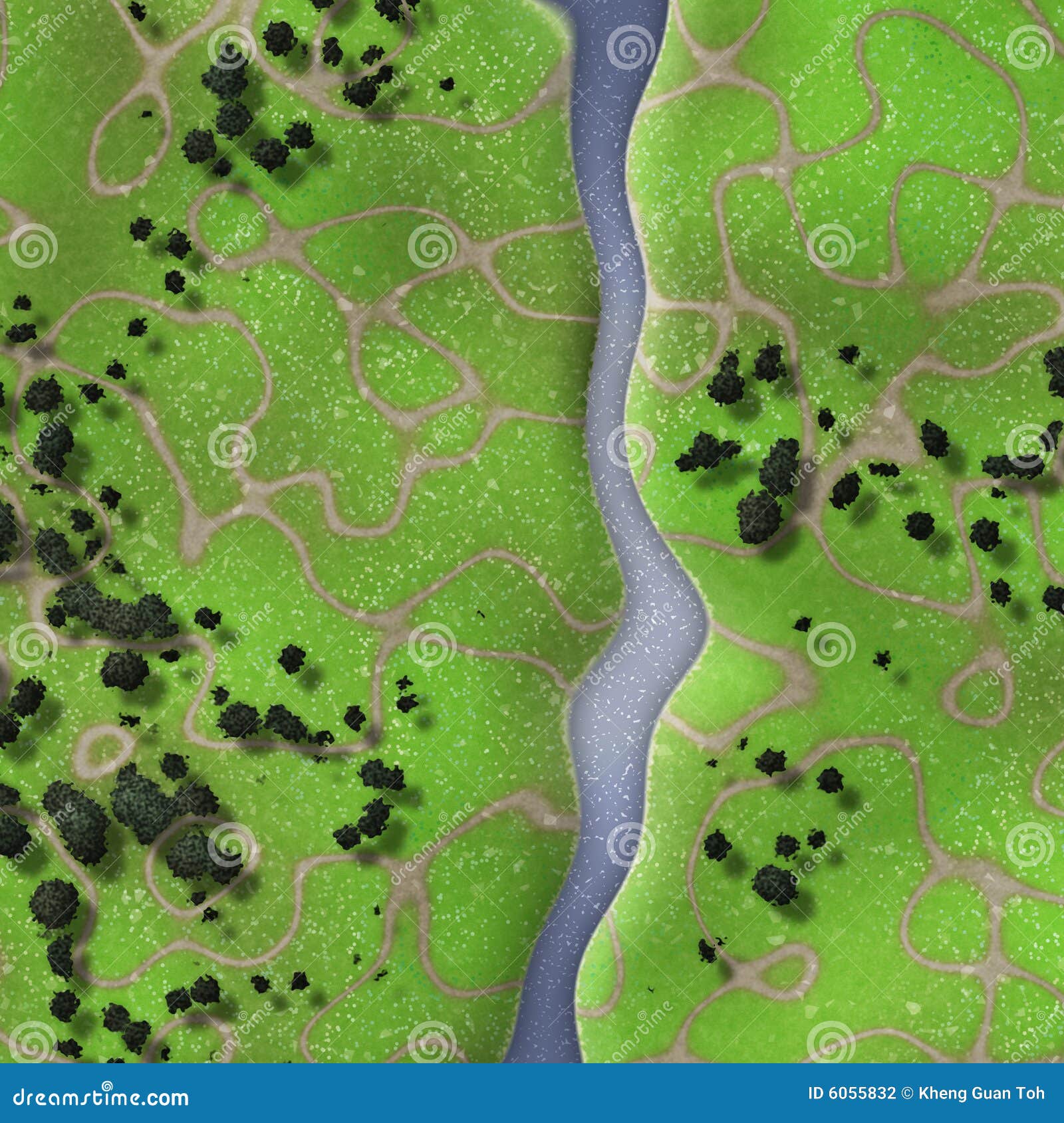 Forest overhead stock illustration. Illustration of scenery - 6055832