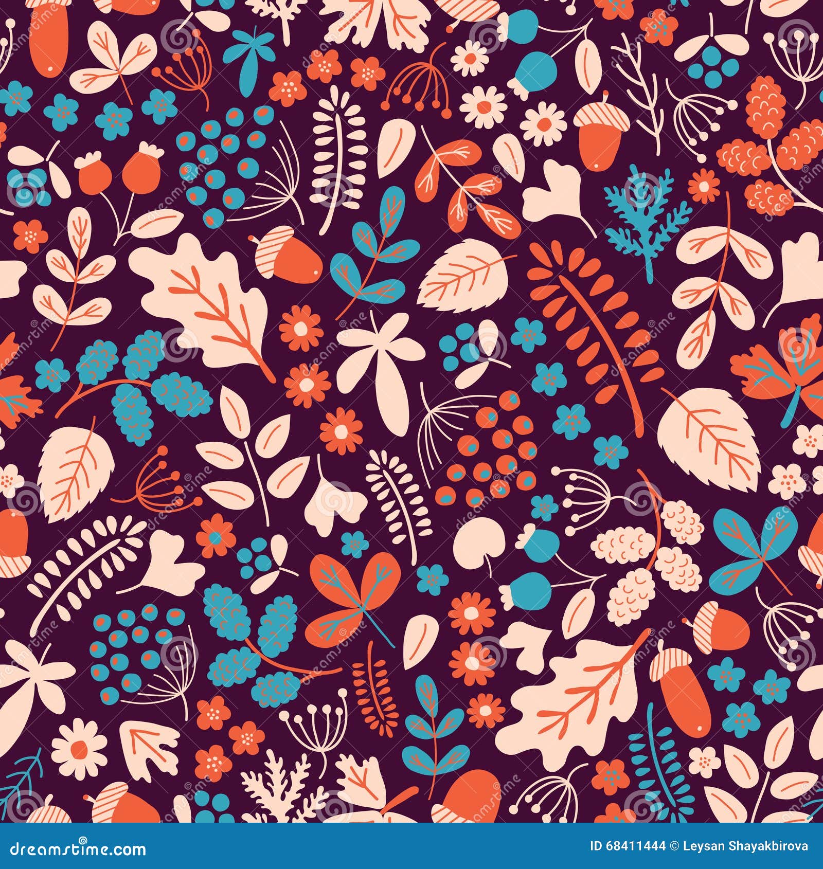 Forest pattern 1 stock vector. Illustration of green - 68411444