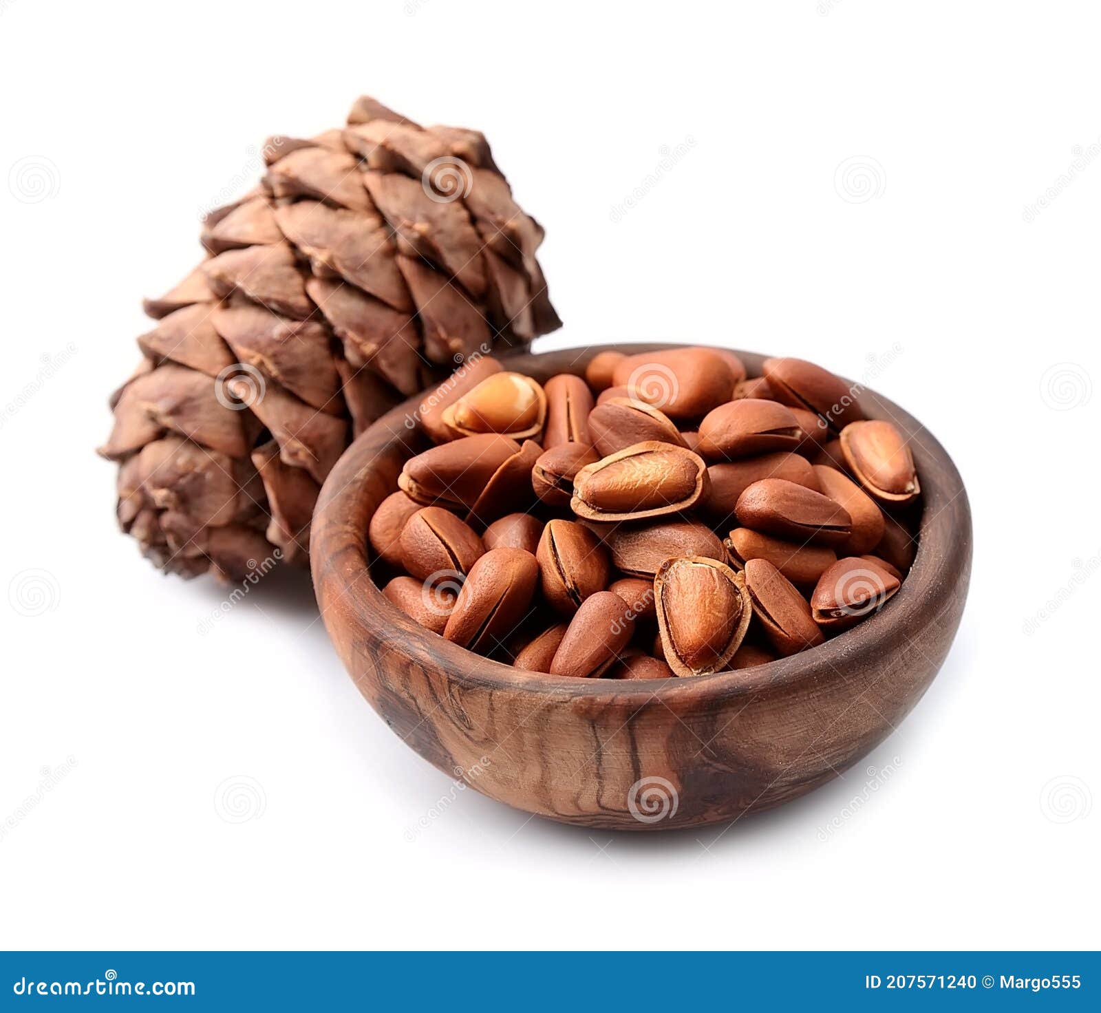Forest Pine Cones and Pine Nuts Stock Photo - Image of antioxidant ...