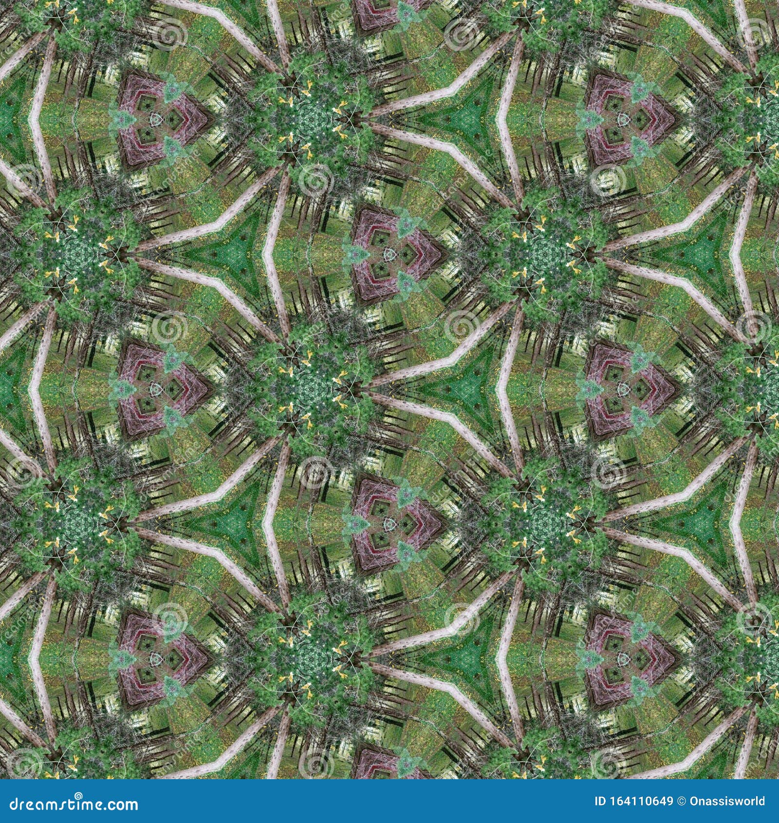 Forest Pine Trees Abstract Art Stock Illustration - Illustration of ...