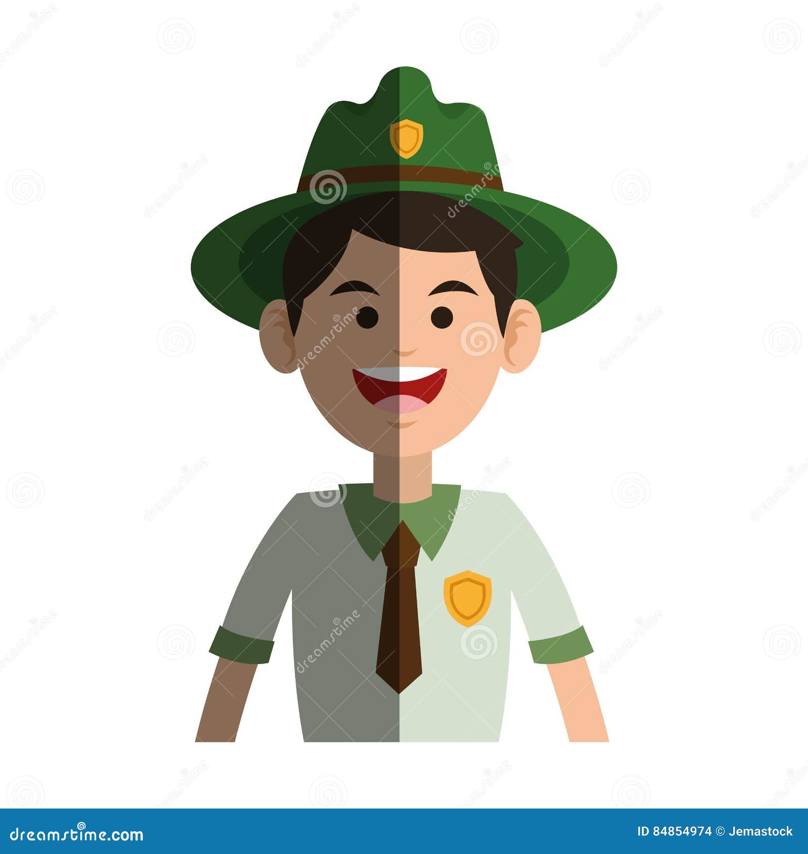 Forest ranger icon stock vector. Illustration of instructor - 84854974