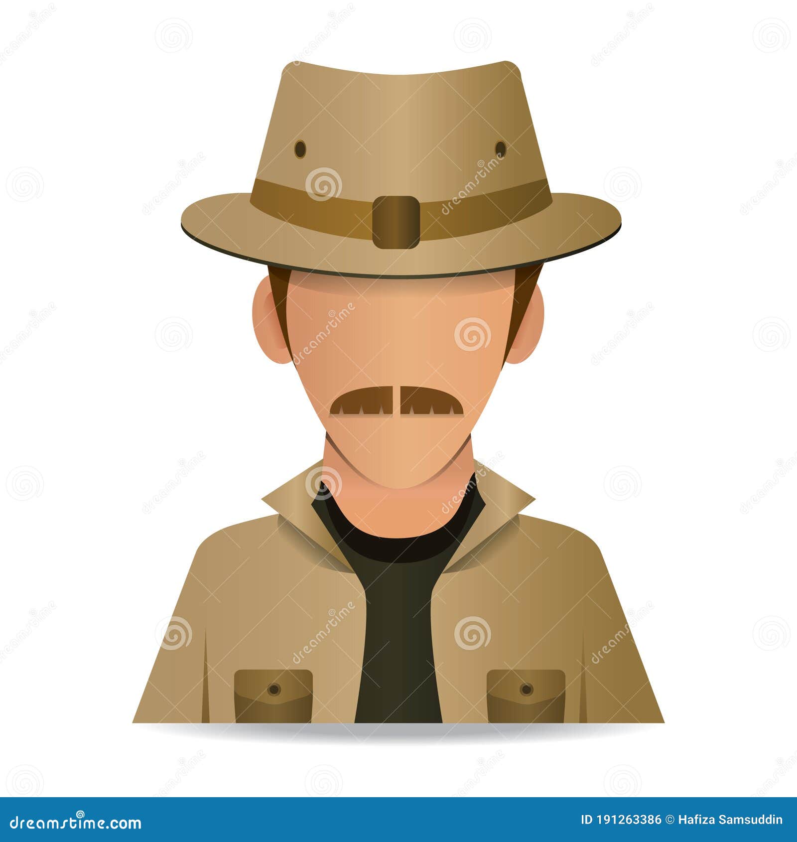 Forest Ranger. Vector Illustration Decorative Design Stock Vector ...