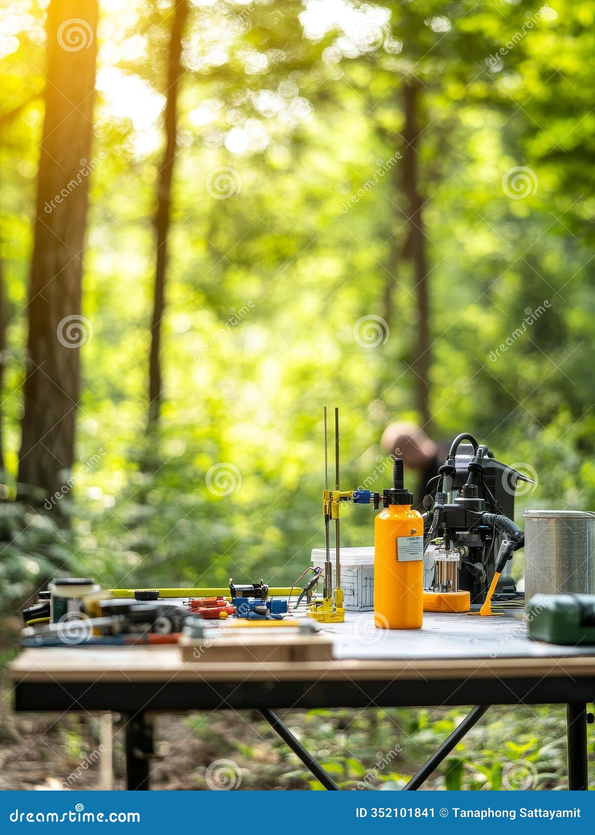 Forest Research Equipment Setup Nature Science Tools Exploration ...