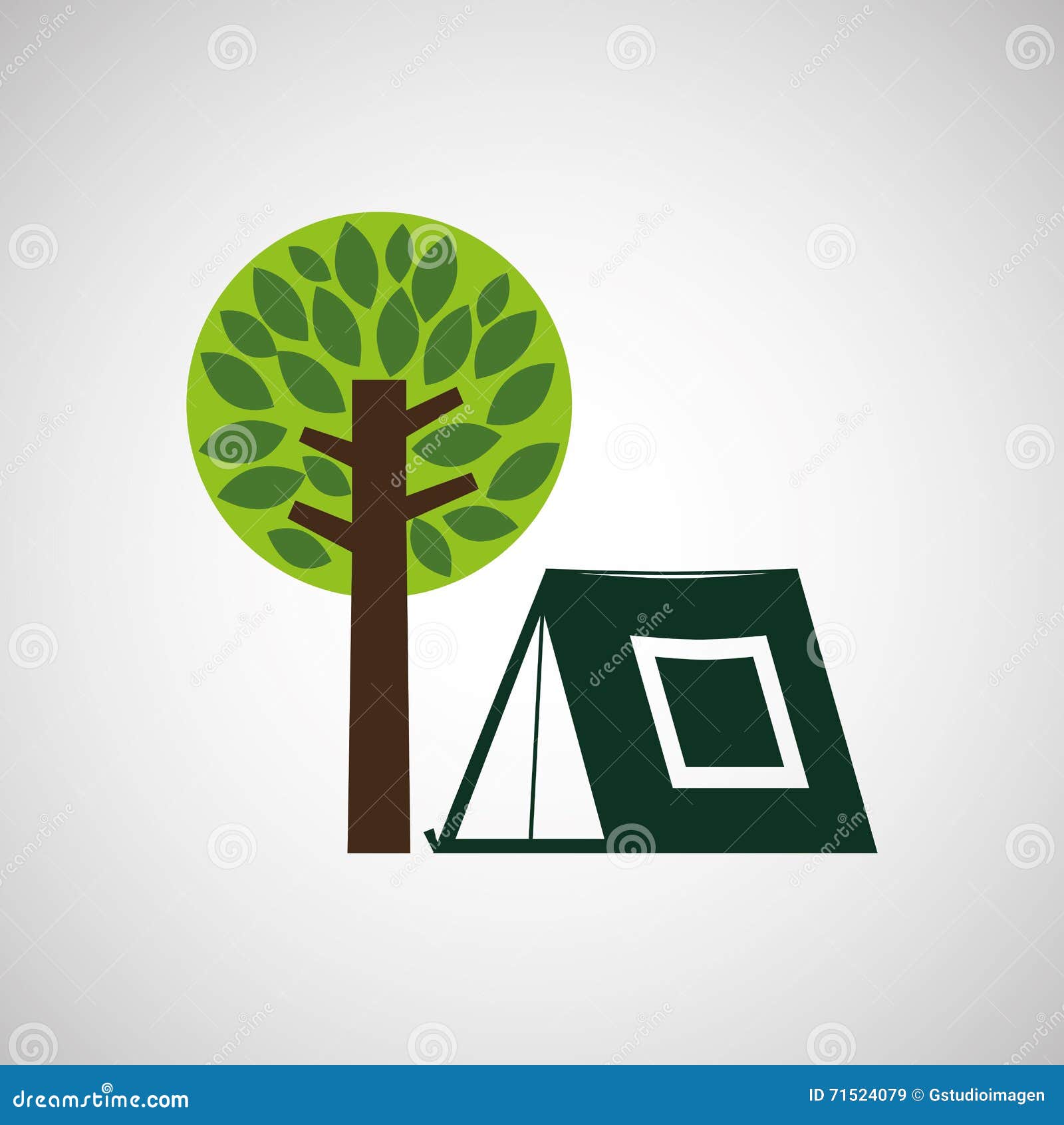 Forest reserve design stock illustration. Illustration of icon - 71524079