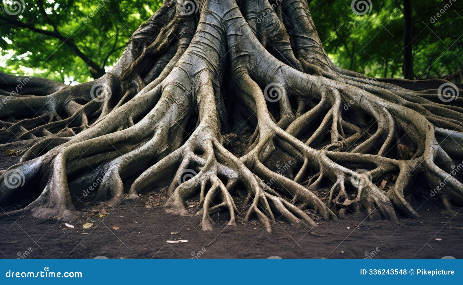 Forest root tree stock illustration. Illustration of forest - 336243548
