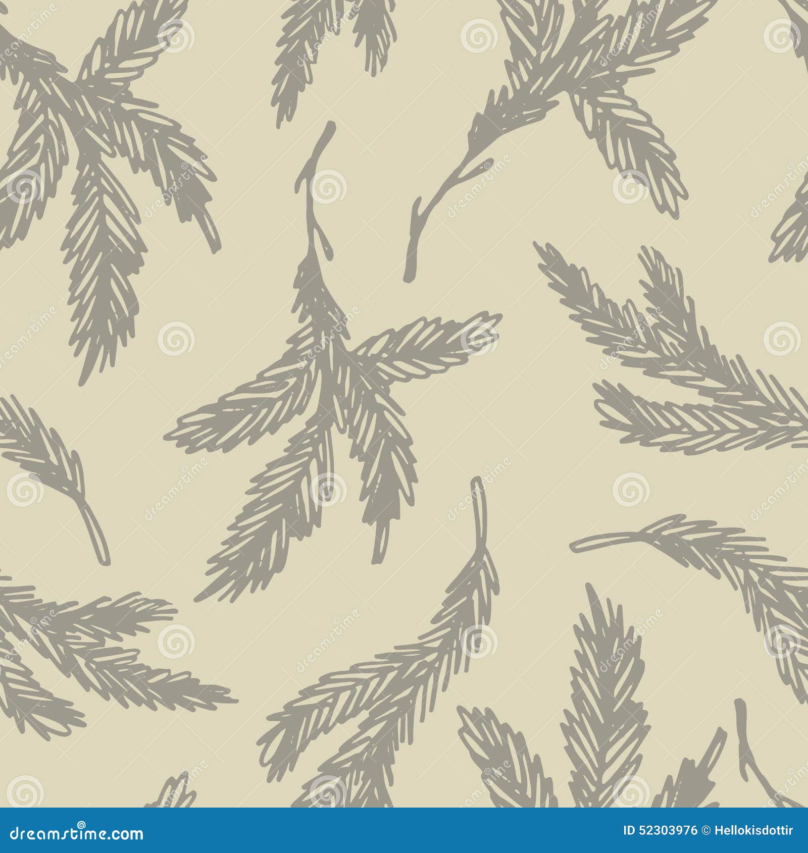 Forest seamless pattern stock vector. Illustration of design - 52303976