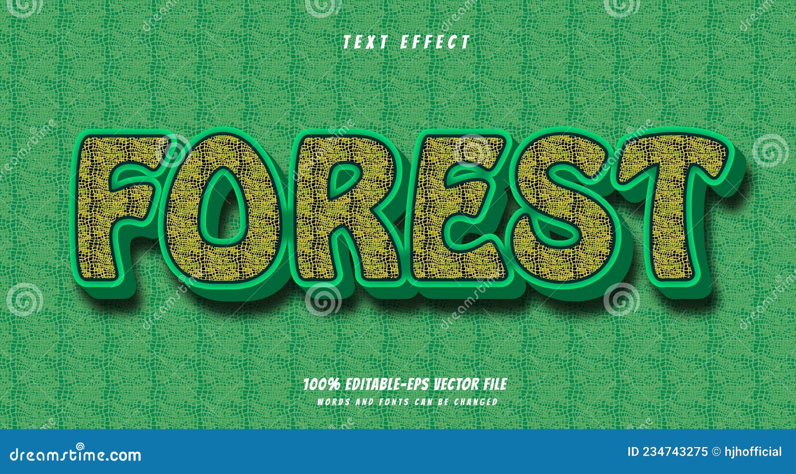 Forest Text Effect Design Vector Stock Vector - Illustration of font ... Forest Text Effect Design Vector Stock Vector - Illustration of font ...