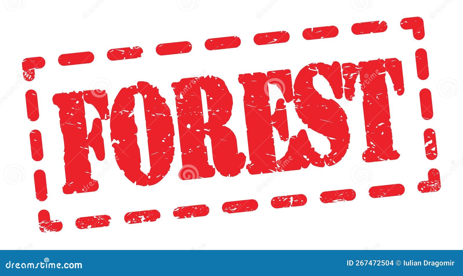 FOREST Text Written on Red Stamp Sign Stock Illustration - Illustration ...