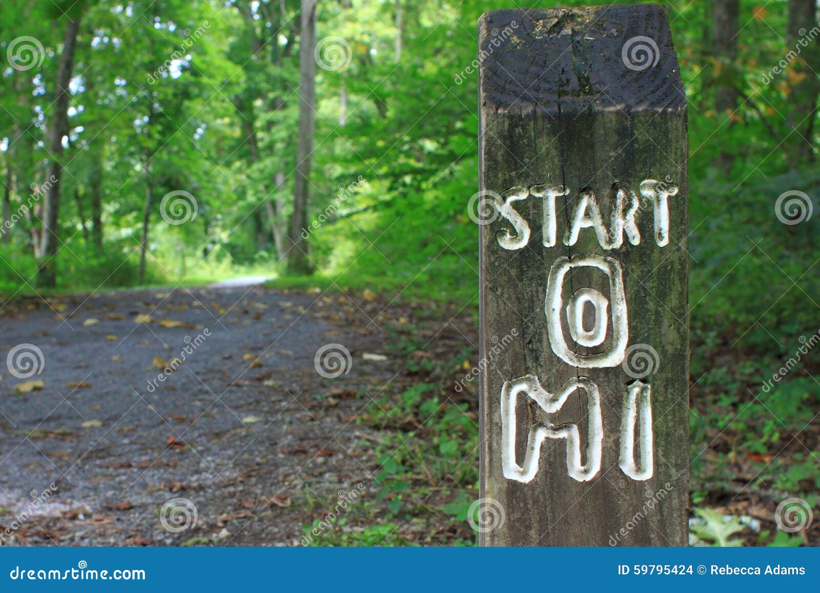 Hiking Trail Marker stock photo. Image of outside, beginning - 59795424