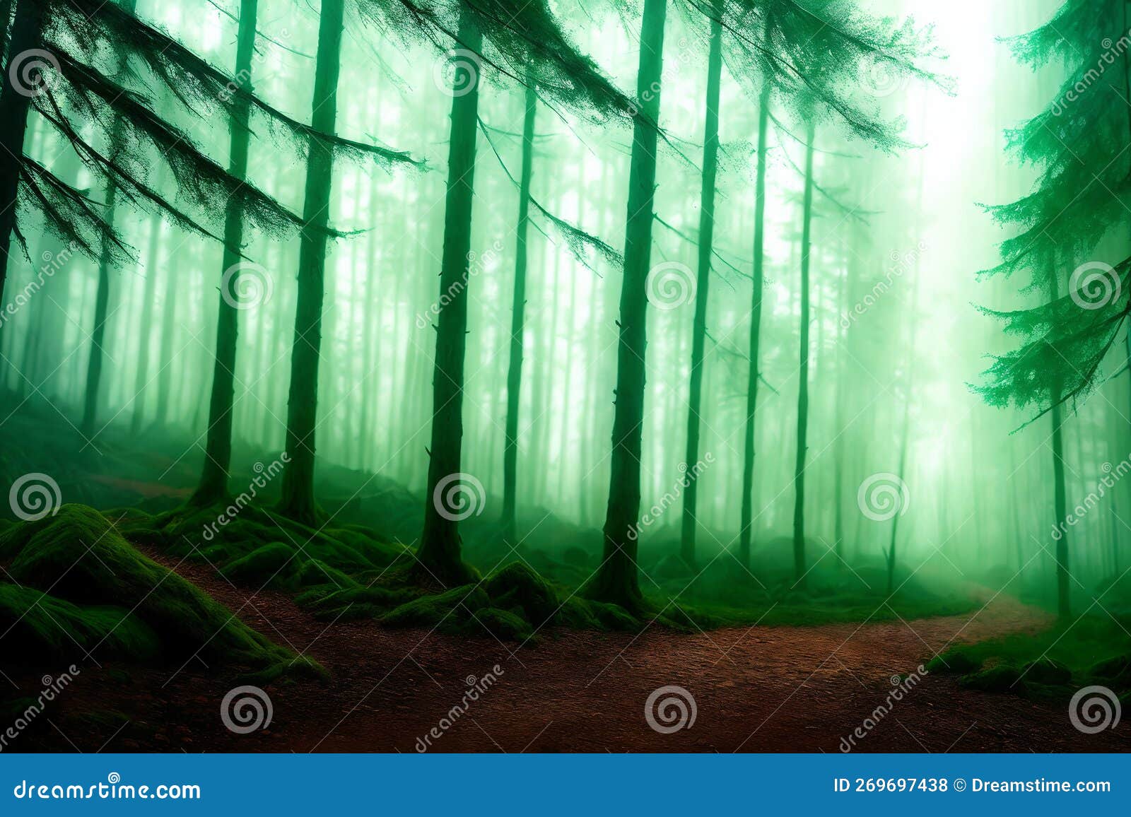 Forest, tree elements stock illustration. Illustration of nature ...