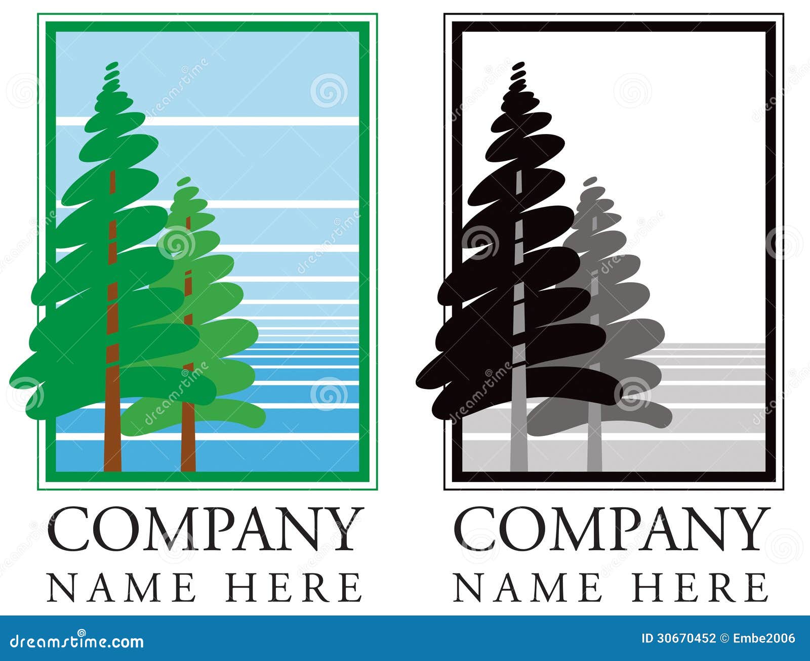 Forest Tree Logo stock vector. Illustration of forest - 30670452