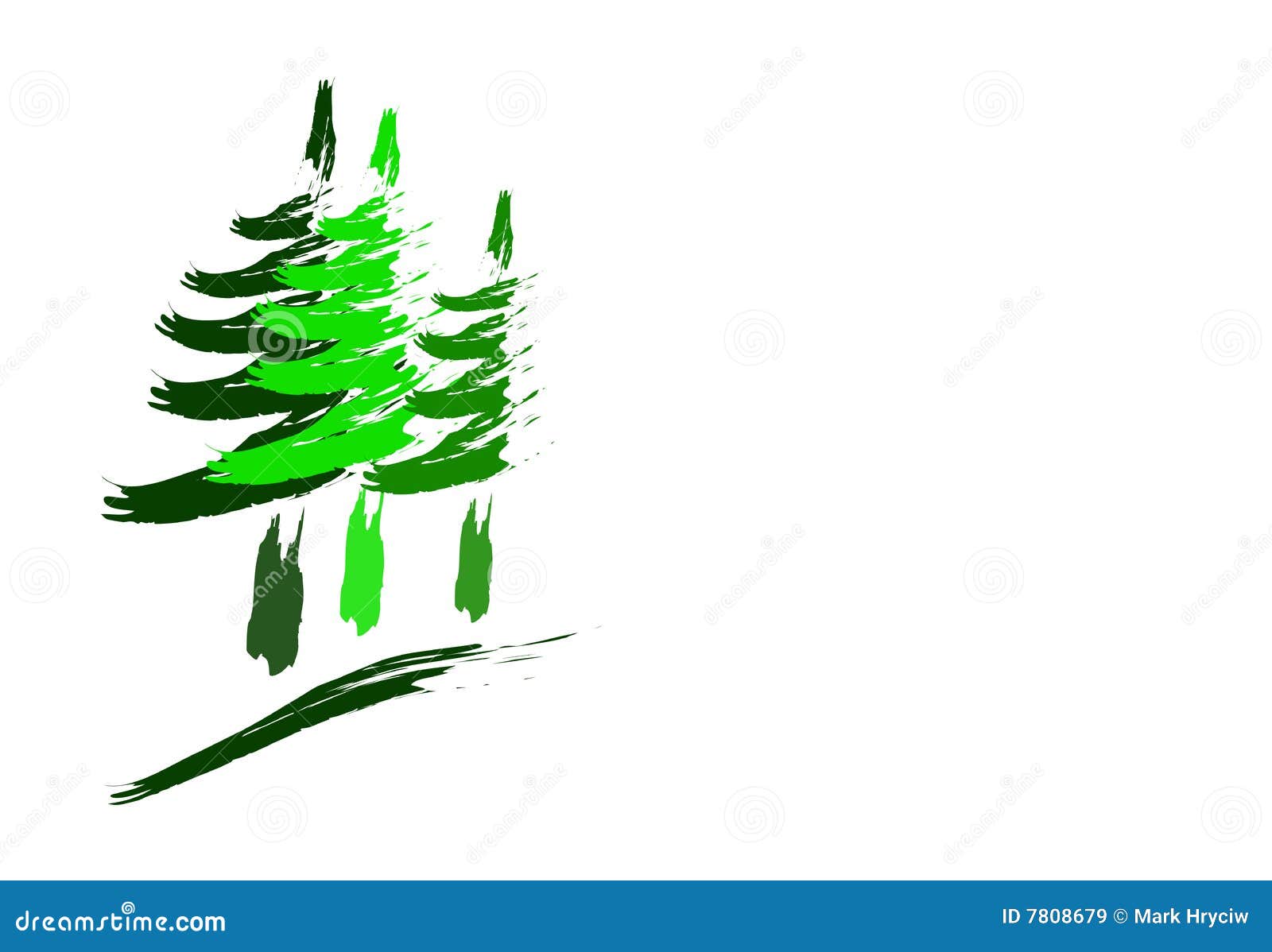 Forest Trees Logo stock illustration. Illustration of green - 7808679