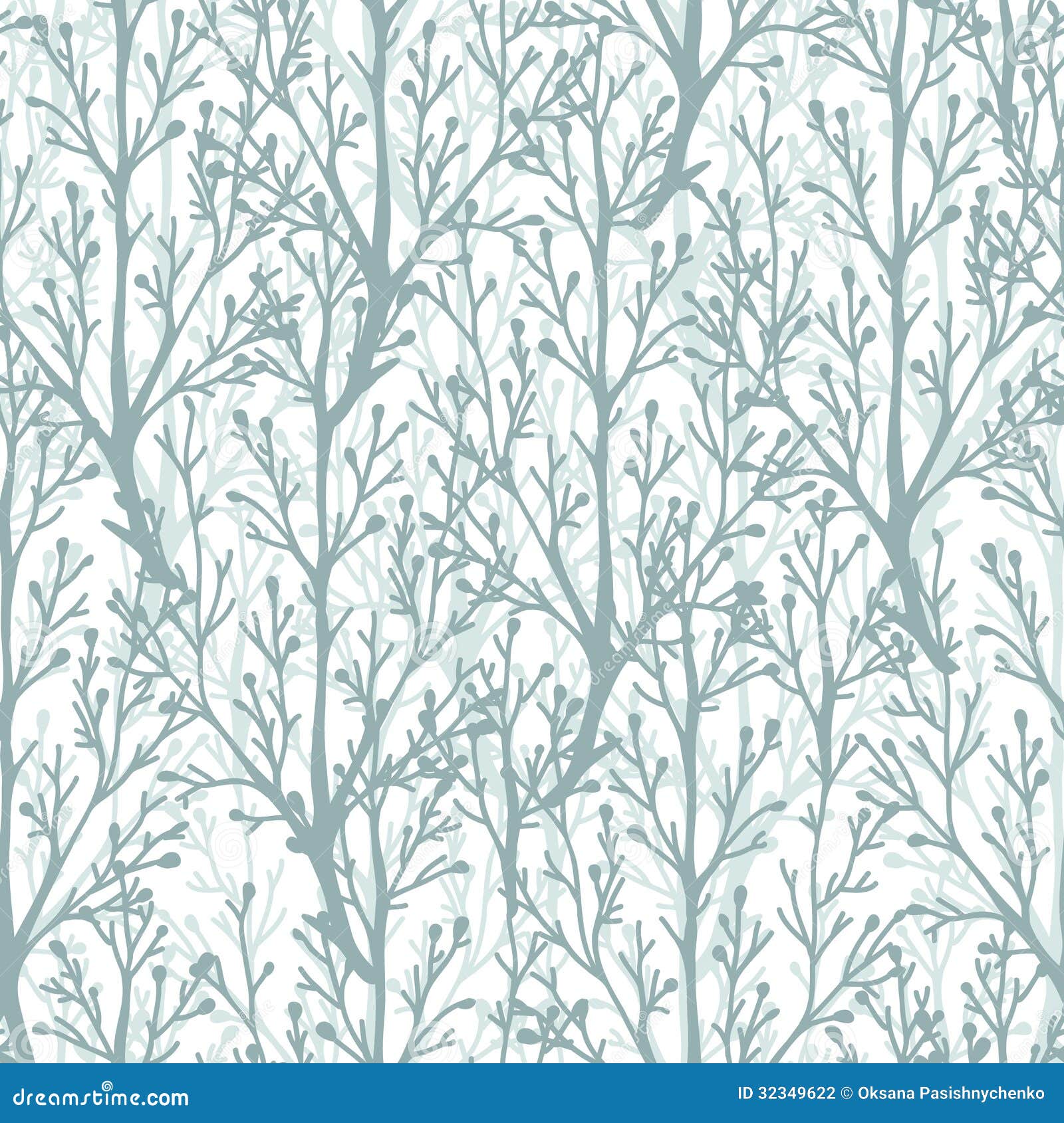 Forest Trees Texture Seamless Pattern Background Stock Vector ...