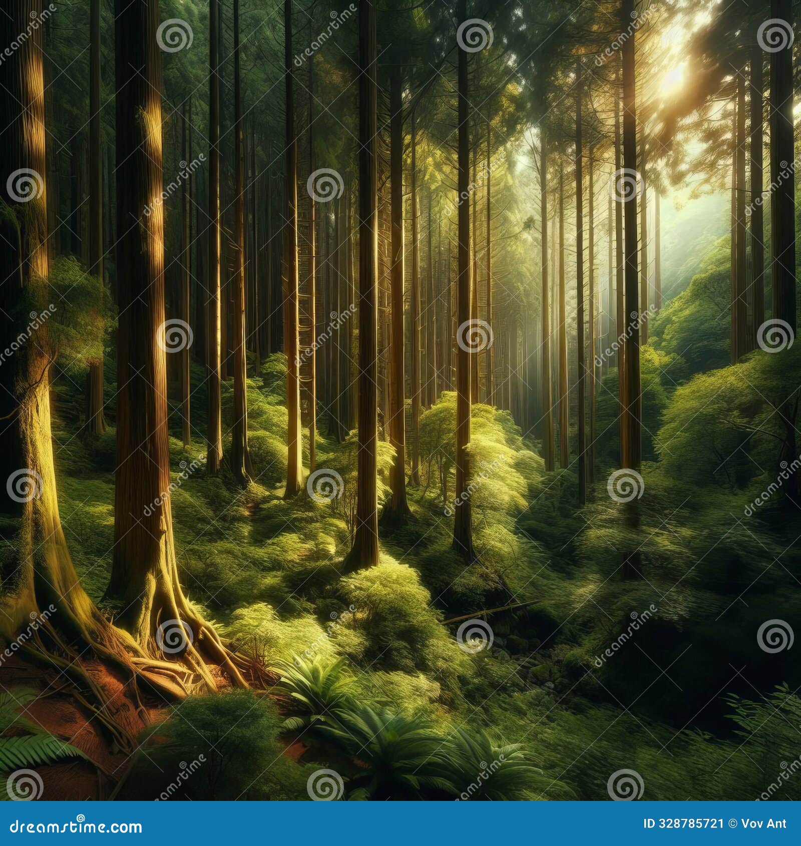 Top View Of Dense Rainforest. Thick Tropical Rainforest. Green Palm ...