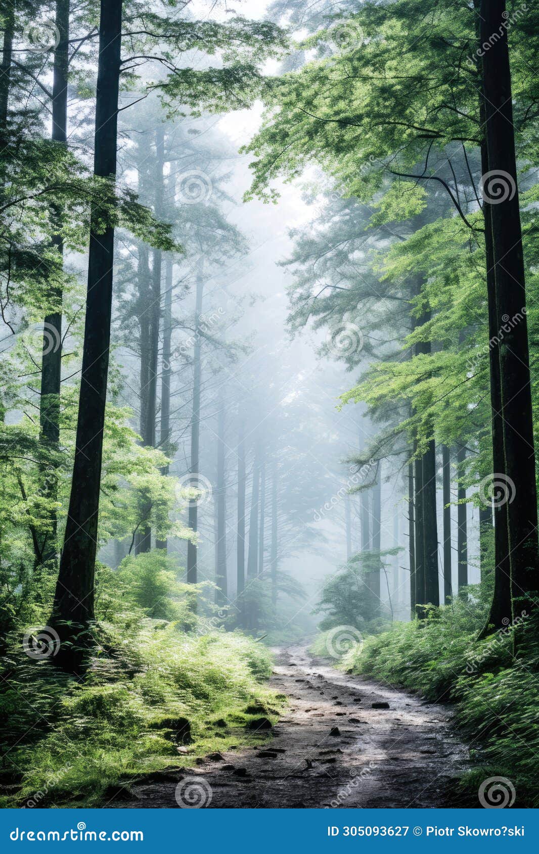 Forest Wallpaper in Spring Season - Generative AI Stock Image - Image ...