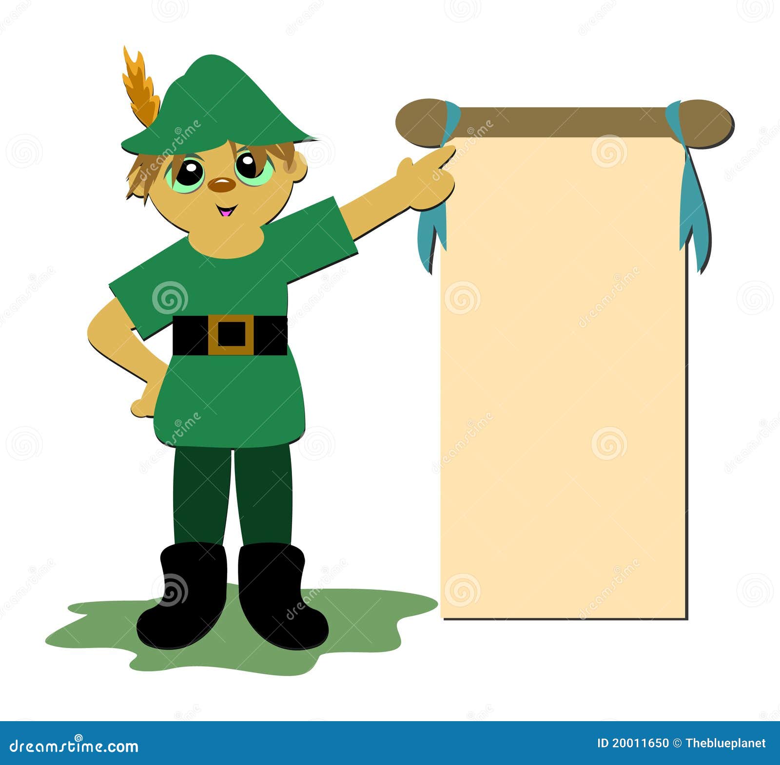 Forest Watcher with a Message Stock Vector - Illustration of feather ...