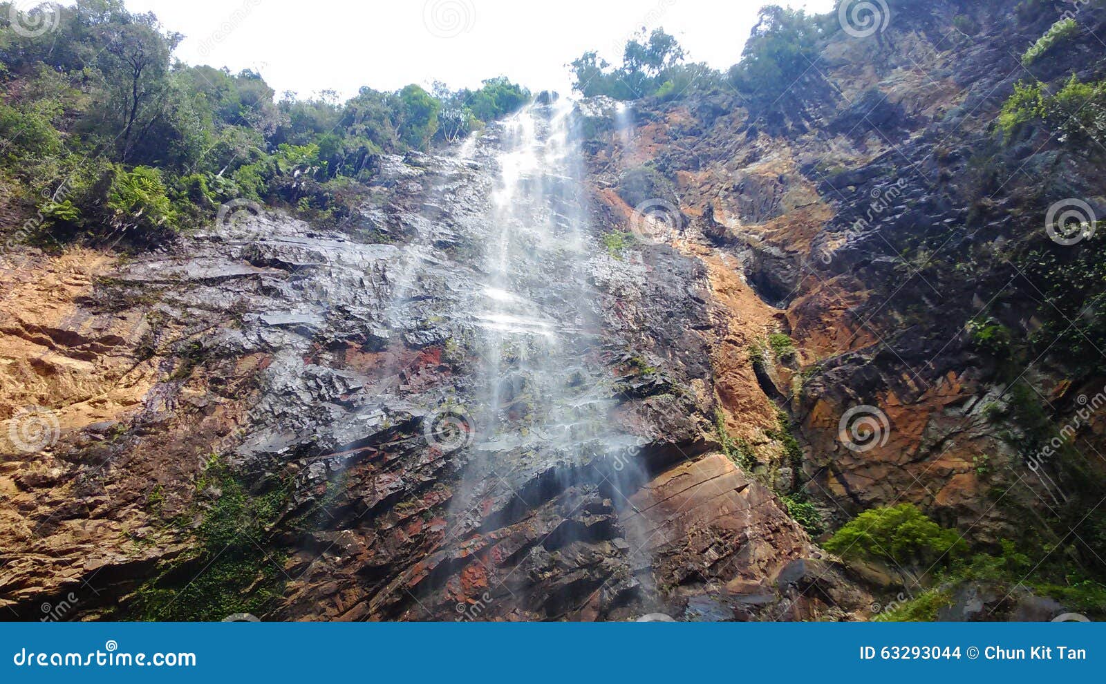 Forest Waterfall Top View in Sungai Lembing Stock Photo - Image of ...