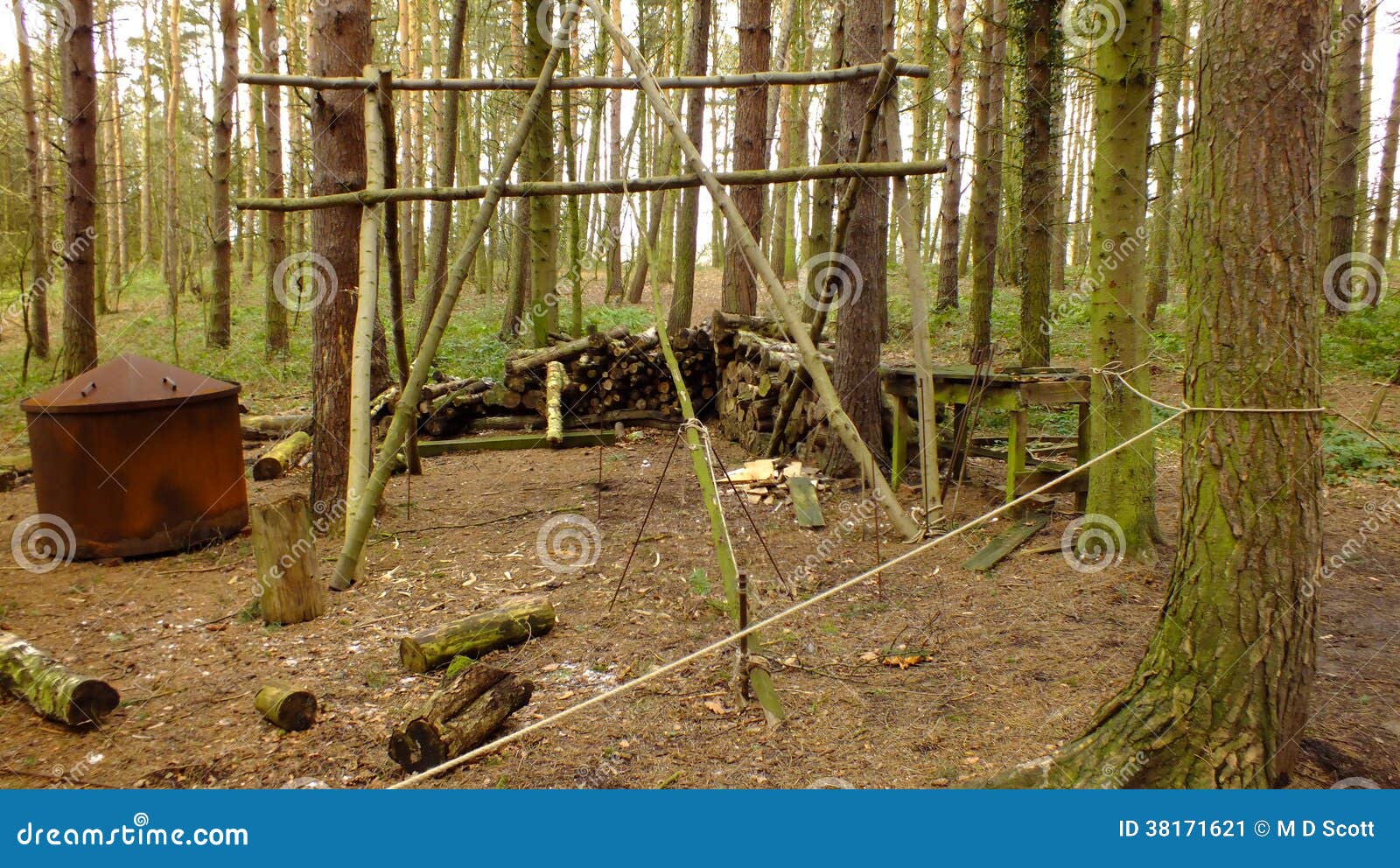 Forest Workshop stock image. Image of forest, woodsman - 38171621