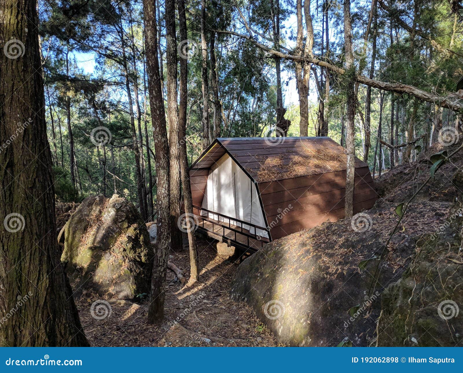 Forester Cabin in the Forest. Small House Stock Photo - Image of fast ...