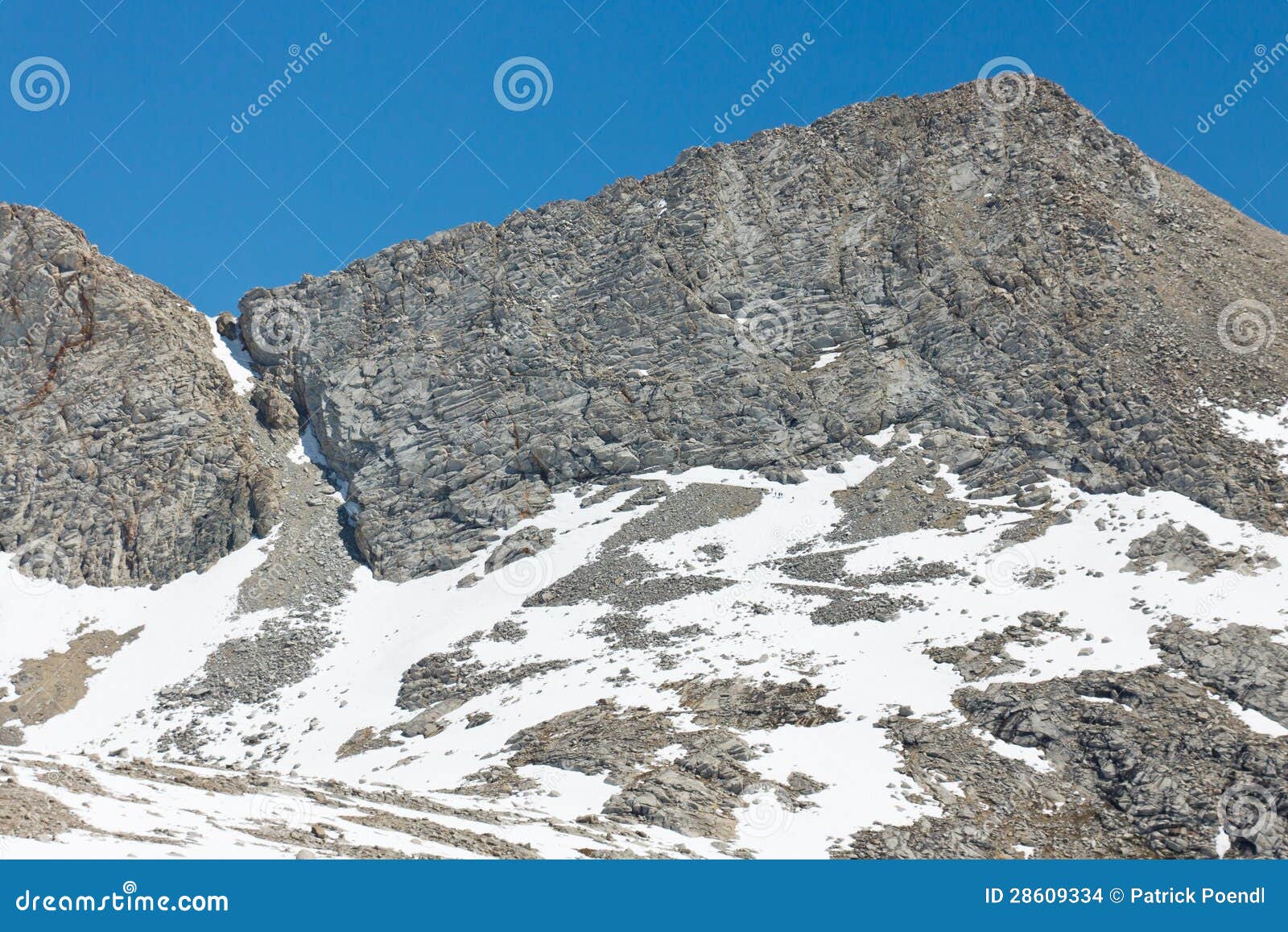 Forester Pass in the High Sierra Stock Photo - Image of footpath, snow ...