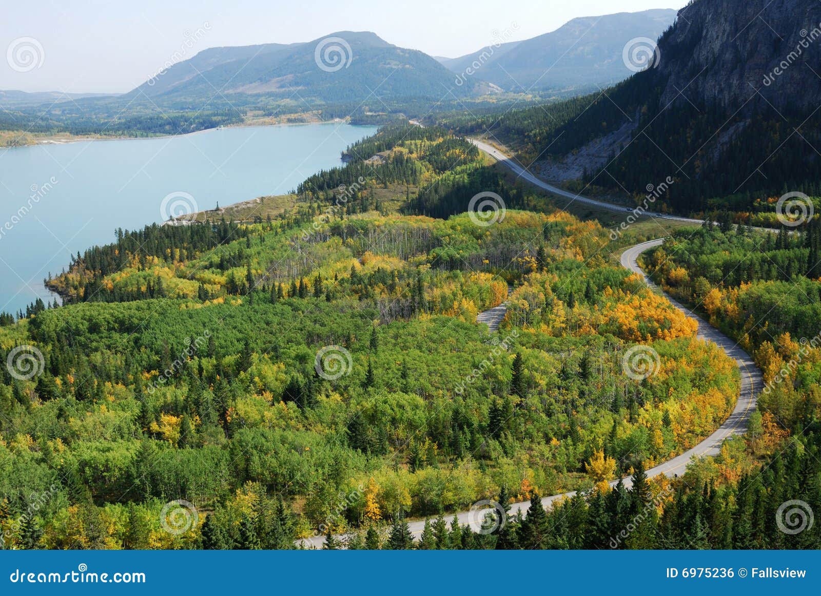 Forests and highway stock photo. Image of landscape, autumnal - 6975236