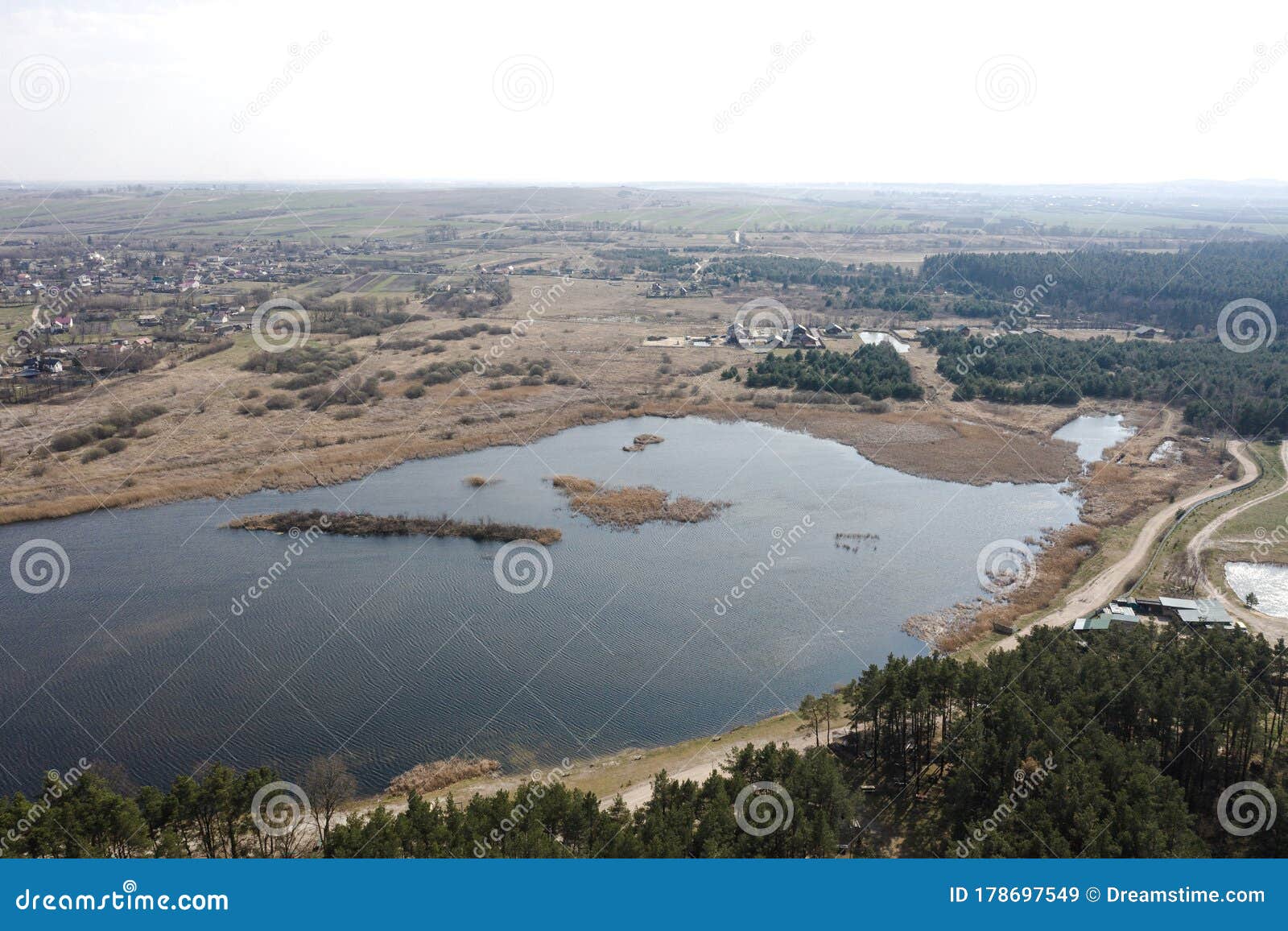 Forests and Lakes of Ukraine from Height Stock Image - Image of natural ...
