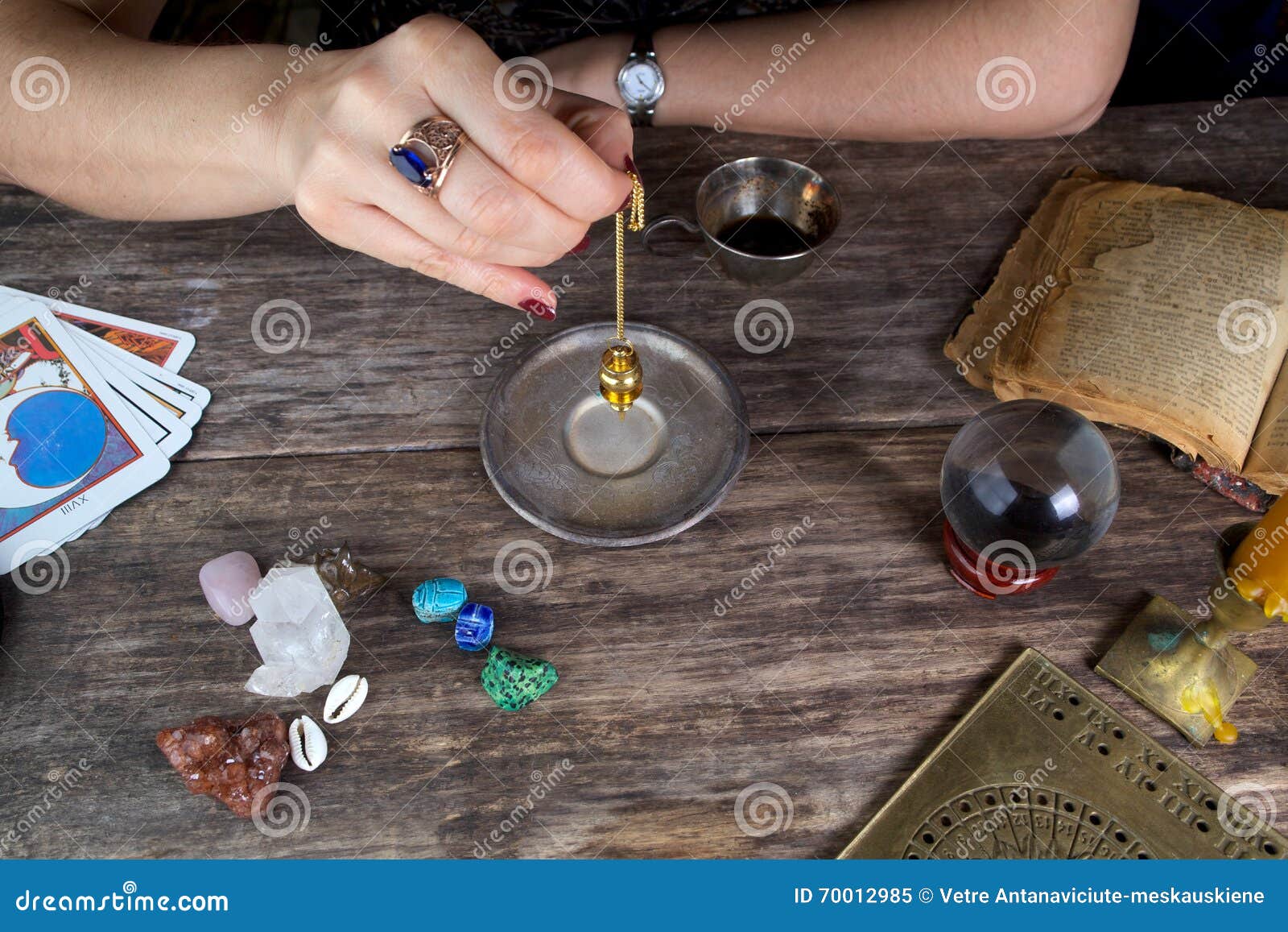 Foretelling the Future with Pendulum Stock Image - Image of magic ...