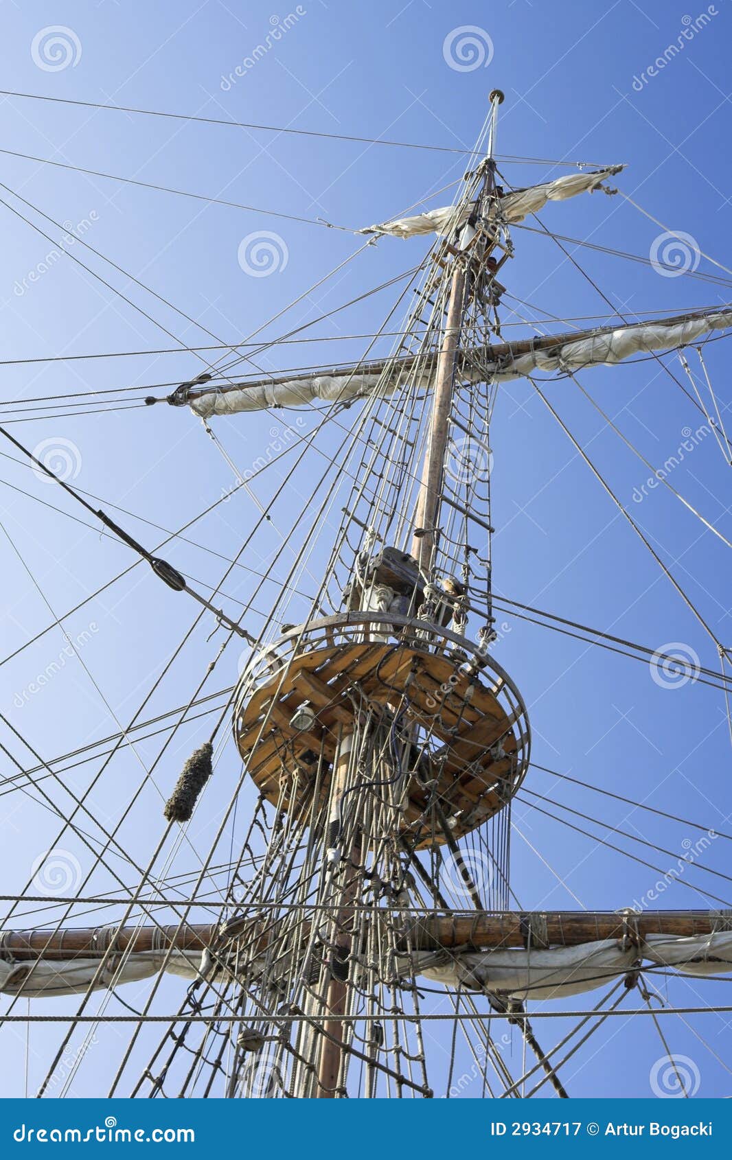 Foretop stock image. Image of wind, foretop, details, sail - 2934717