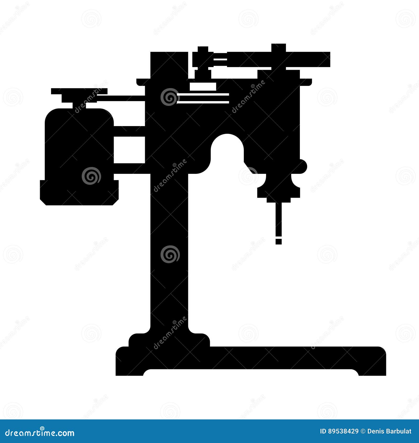 Foreuse illustration de vecteur. Illustration du dessin - 89538429