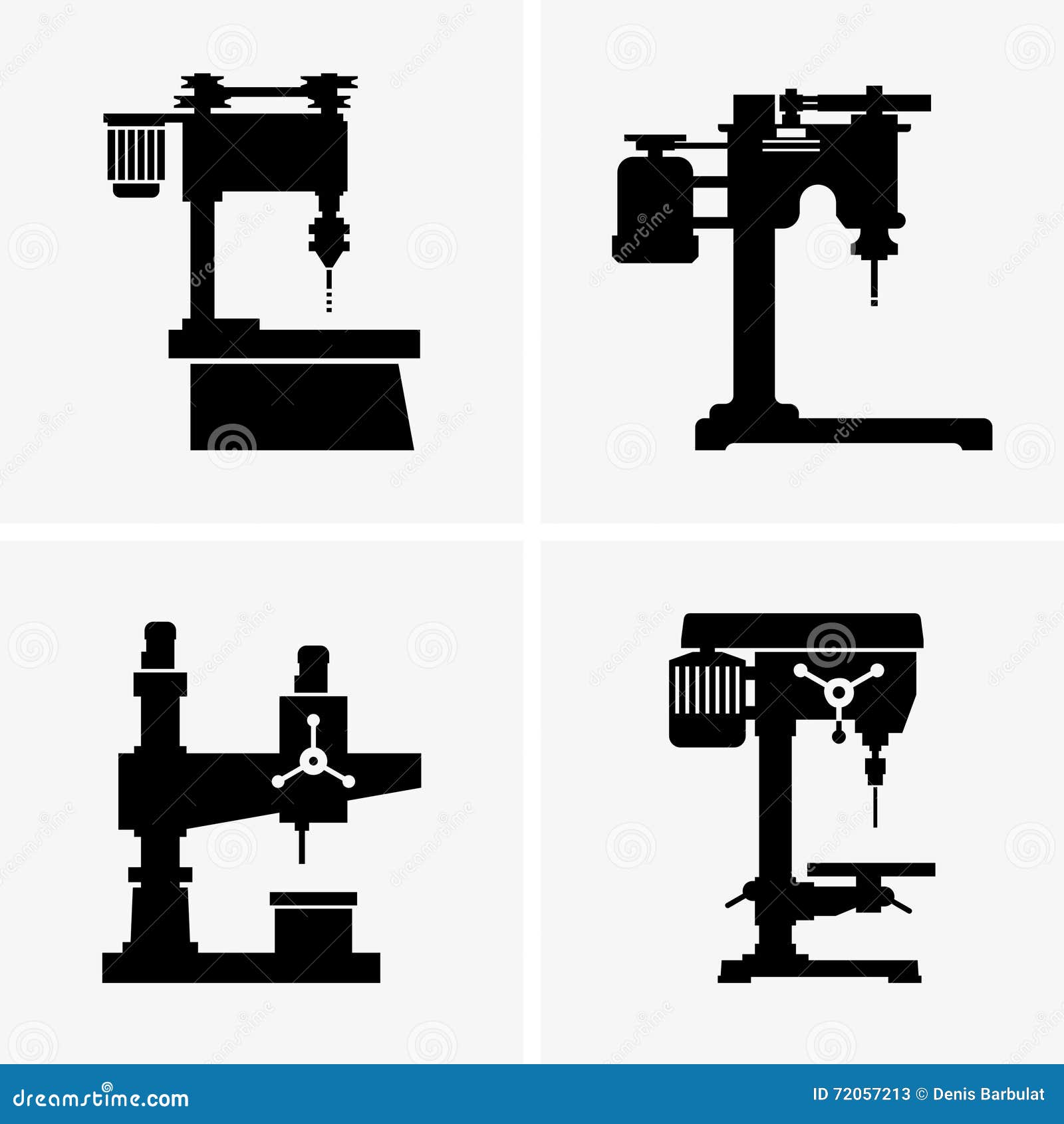 Foreuses illustration de vecteur. Illustration du graphisme - 72057213