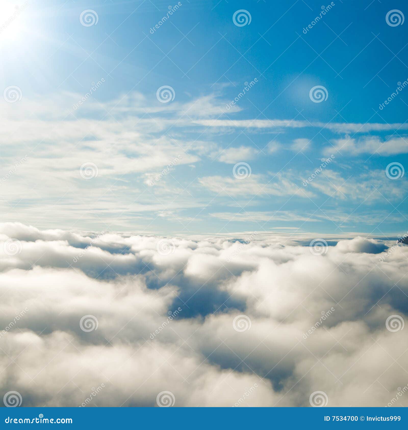 Forever Sunshine Above the Clouds Stock Photo - Image of beautiful ...
