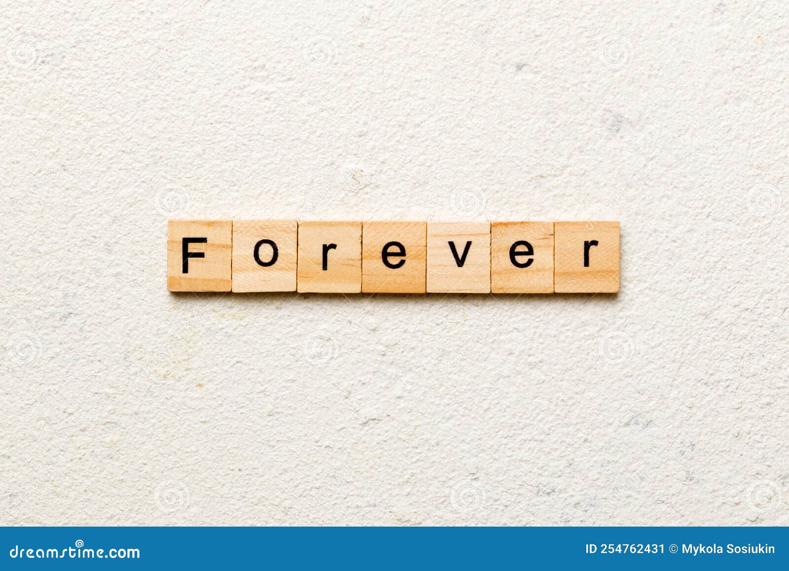 Forever Word Text Written On Colorful Cube With Bokeh Cube Word Stock ...