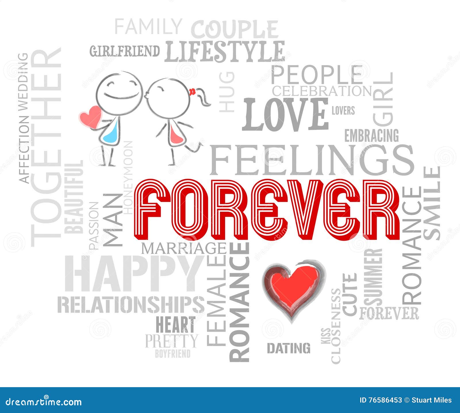 Forever Eternally And No Matter What, Vector. Minimalist Modern Poster ...