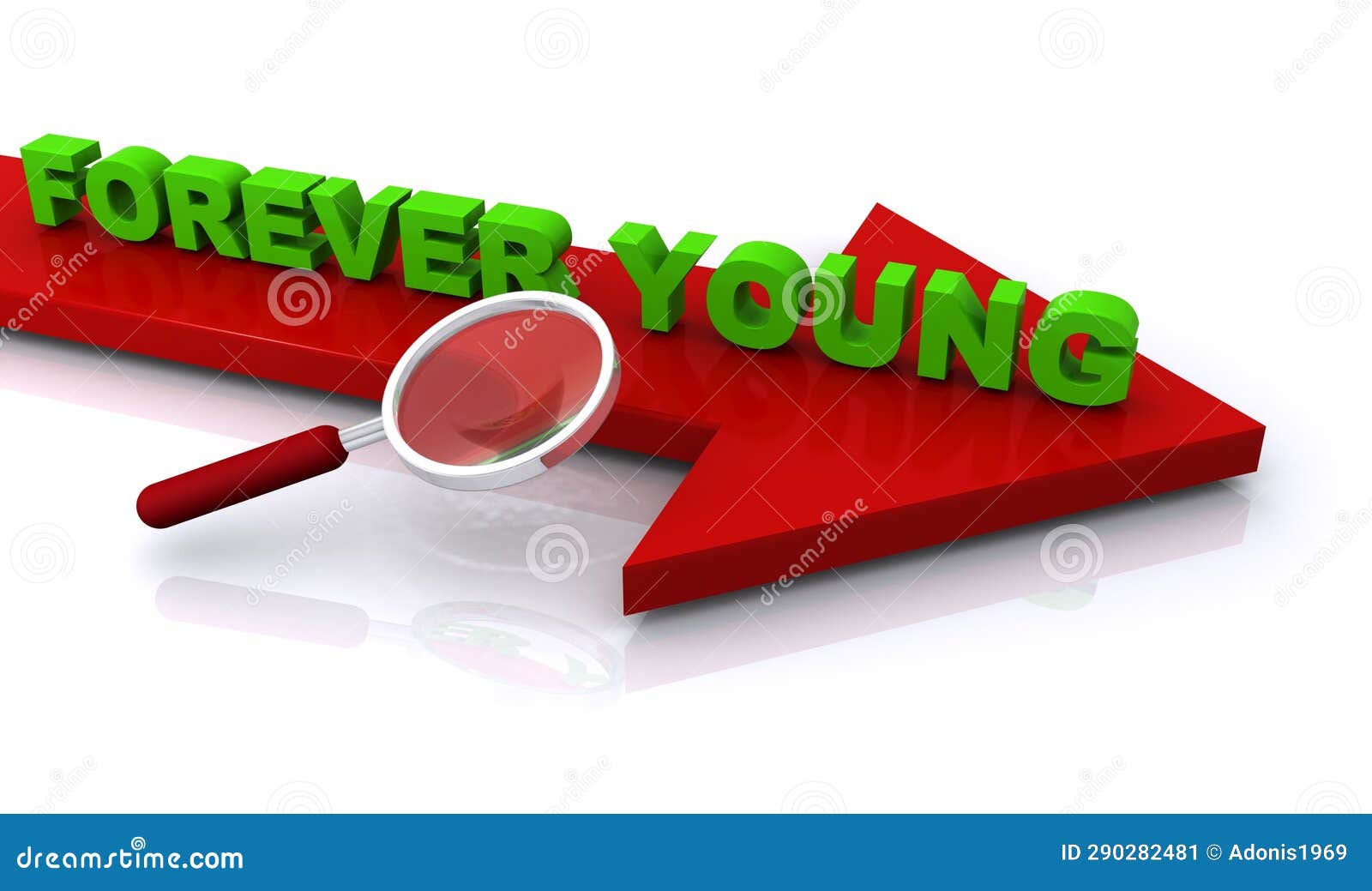 Forever Young. Art Sign With Hand Drawn Inspirational Quote. Vector ...