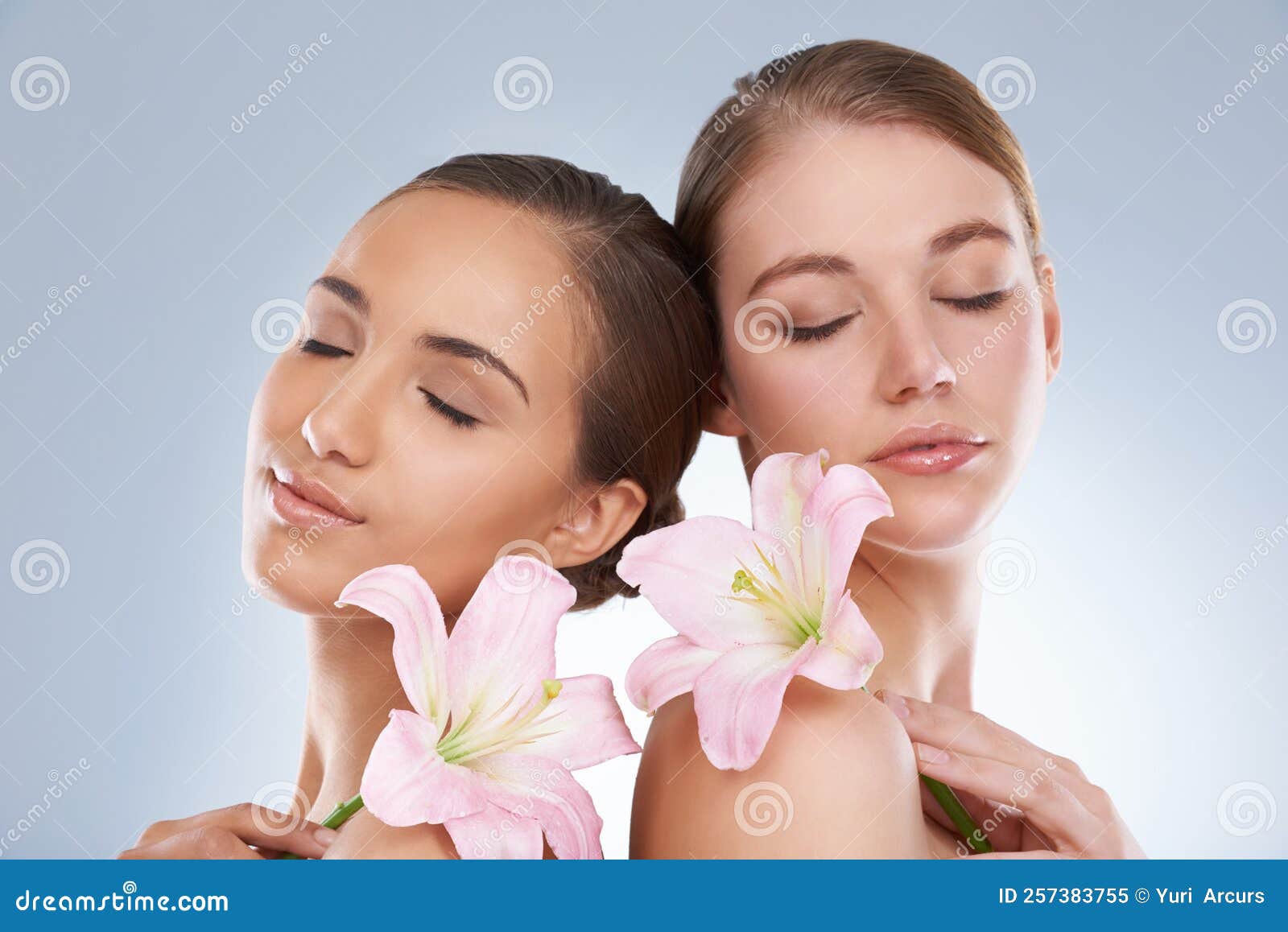 Forever Young and Beautiful. Studio Beauty Shot of a Two Young Models ...