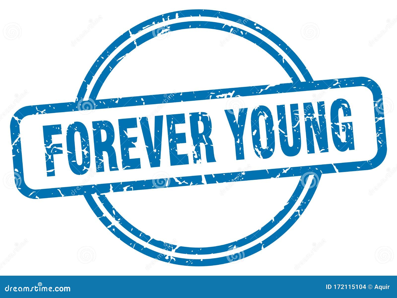 Forever Young Stamp. Forever Young Round Grunge Sign Stock Vector ...