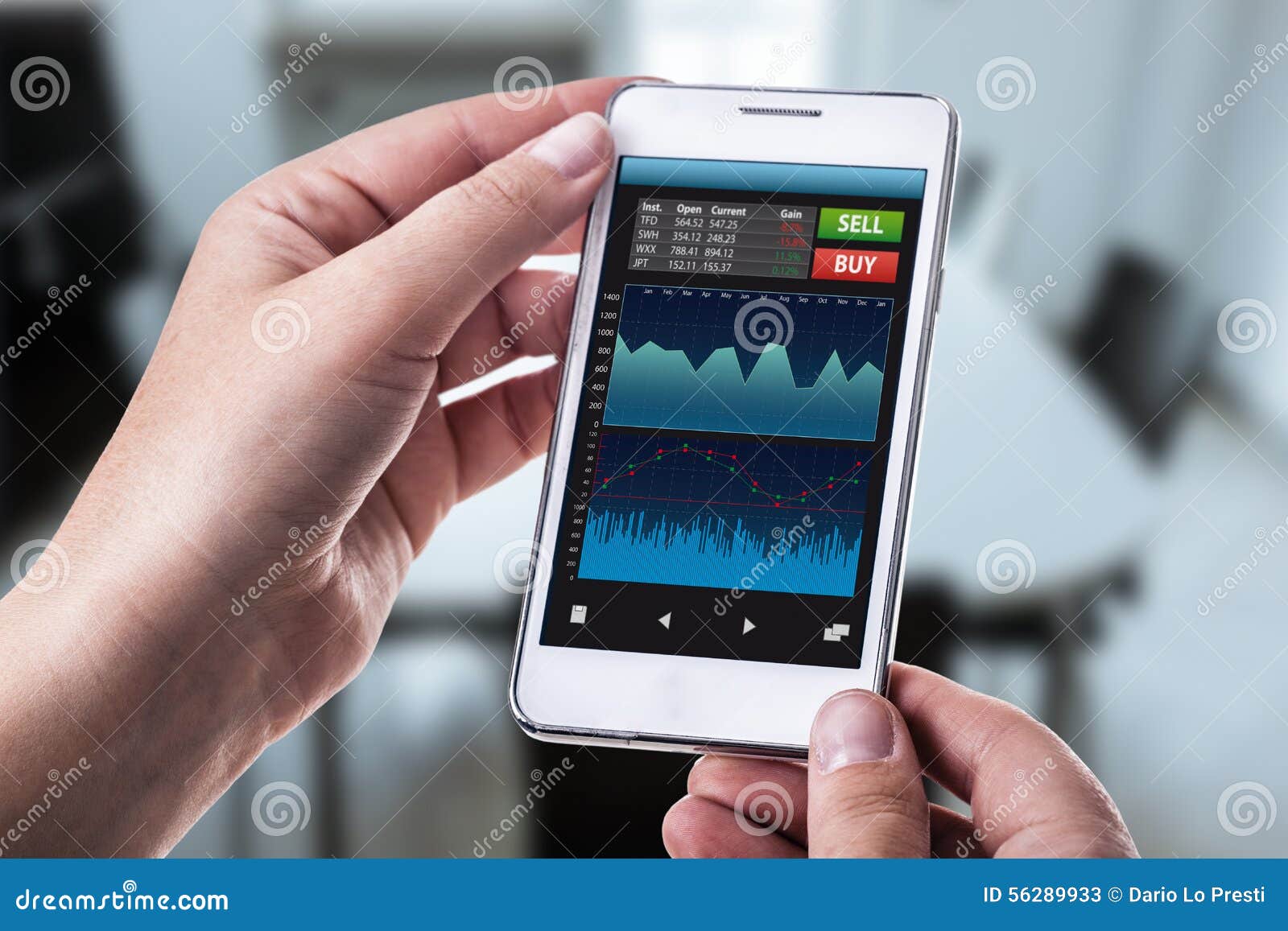 Forex app interface stock image. Image of future, data - 56289933