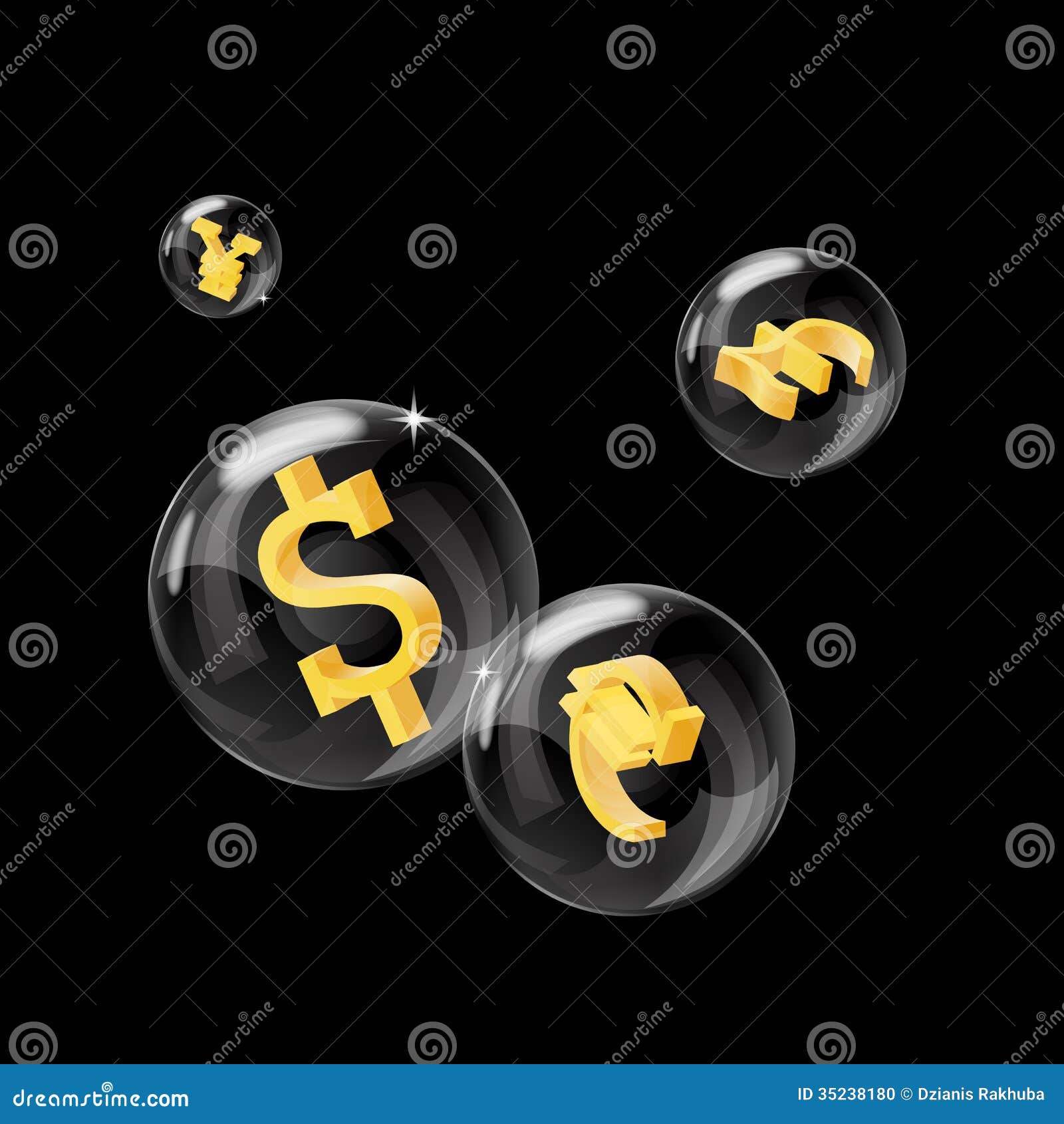 Forex bubbles stock vector. Illustration of finance, business - 35238180