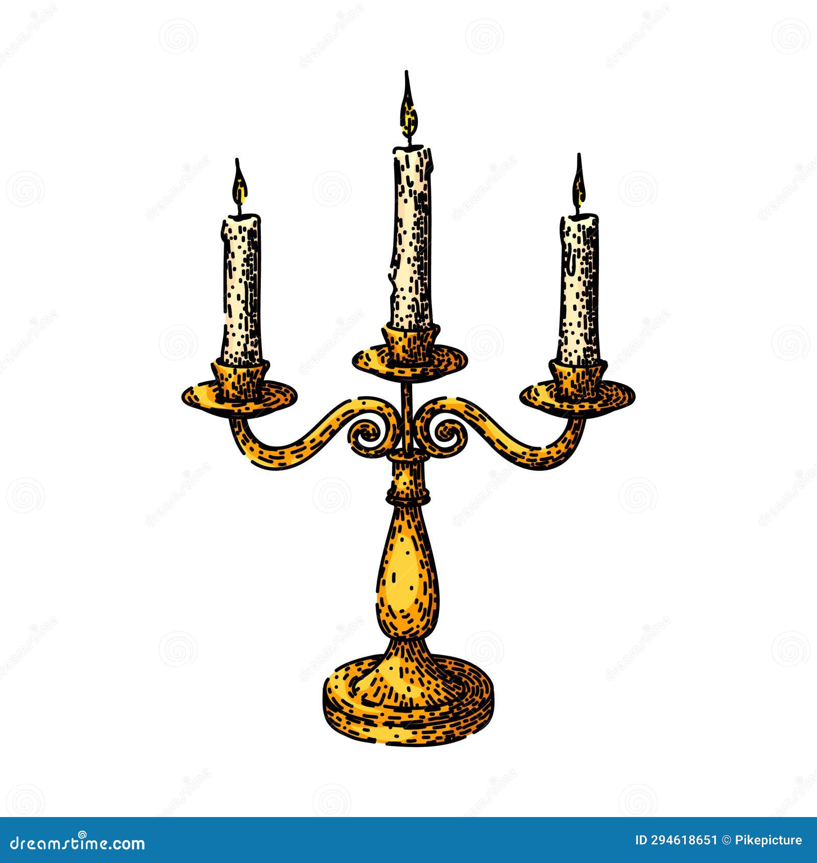 Forex Candlestick Sketch Hand Drawn Vector Stock Illustration ...